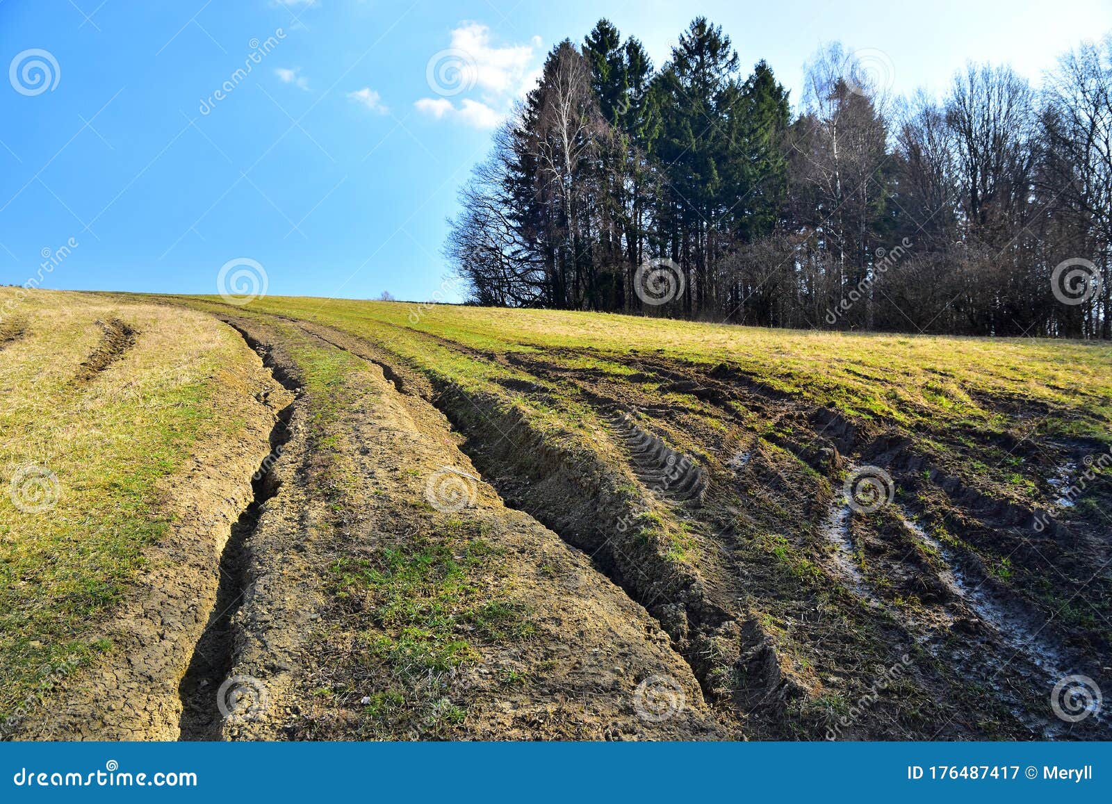 Nature Destruction Field Erosion Stock Image - Image of landscape, soil ...
