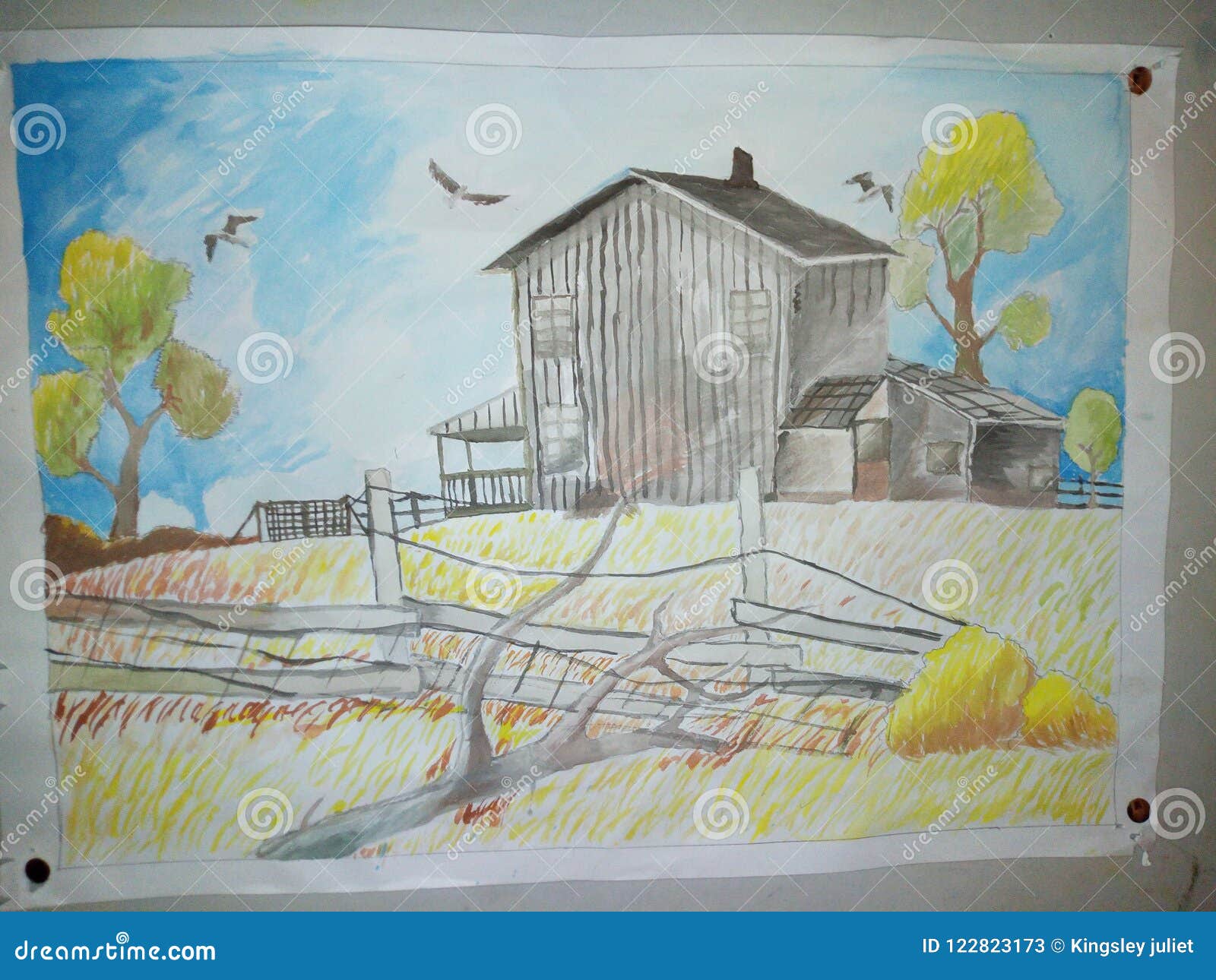 Nature drawing stock image. Image of drawing, nature - 122823173