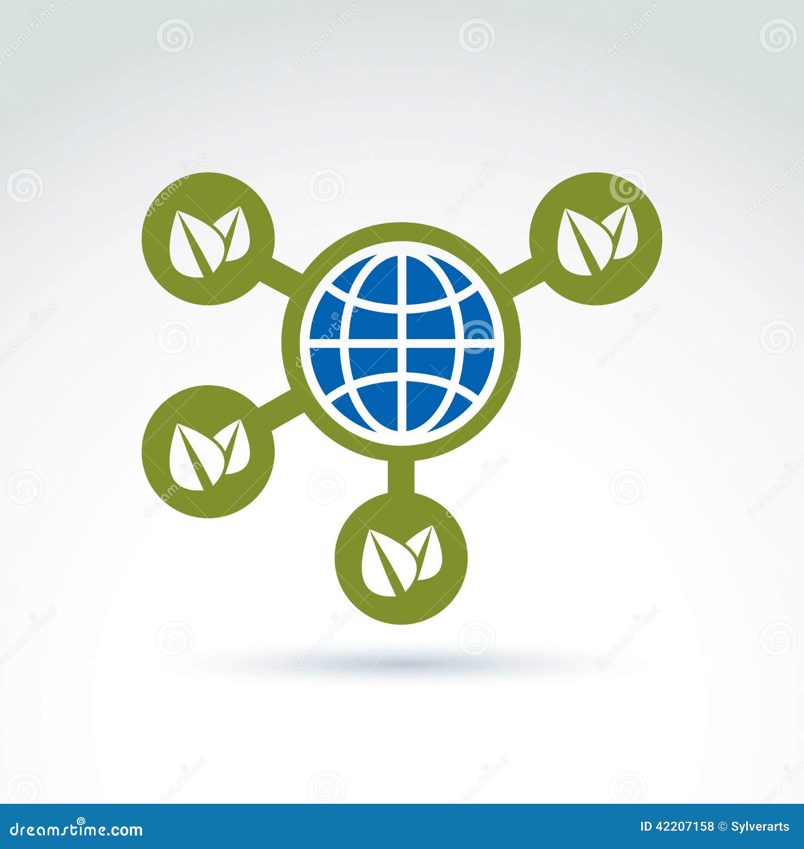 Nature and Earth Connection Symbol, Conceptual Circulation Sign ...