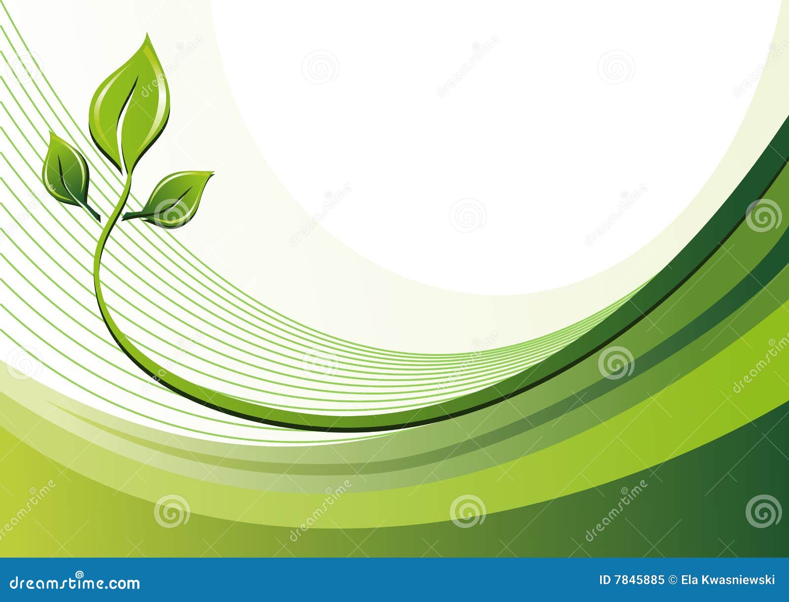Nature Eco Background and Leaves Stock Vector - Illustration of nature ...