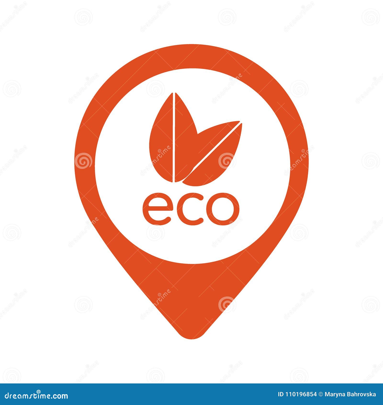Nature Eco Orange Pointer Vector Icon in Eps 10 Isolated on White ... Nature Eco Orange Pointer Vector Icon in Eps 10 Isolated on White ...