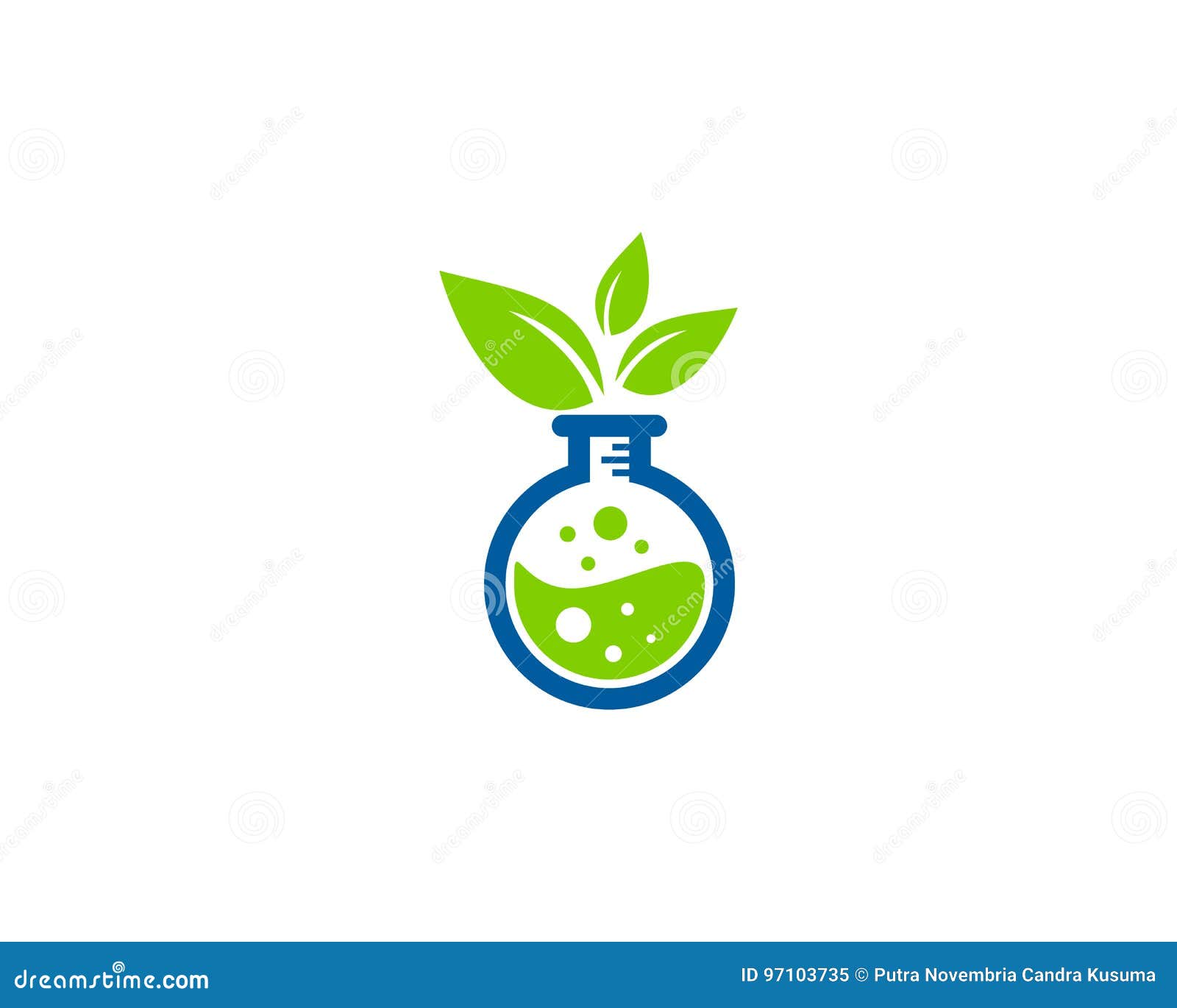 Nature Eco Science Lab Icon Logo Design Element Stock Vector ...