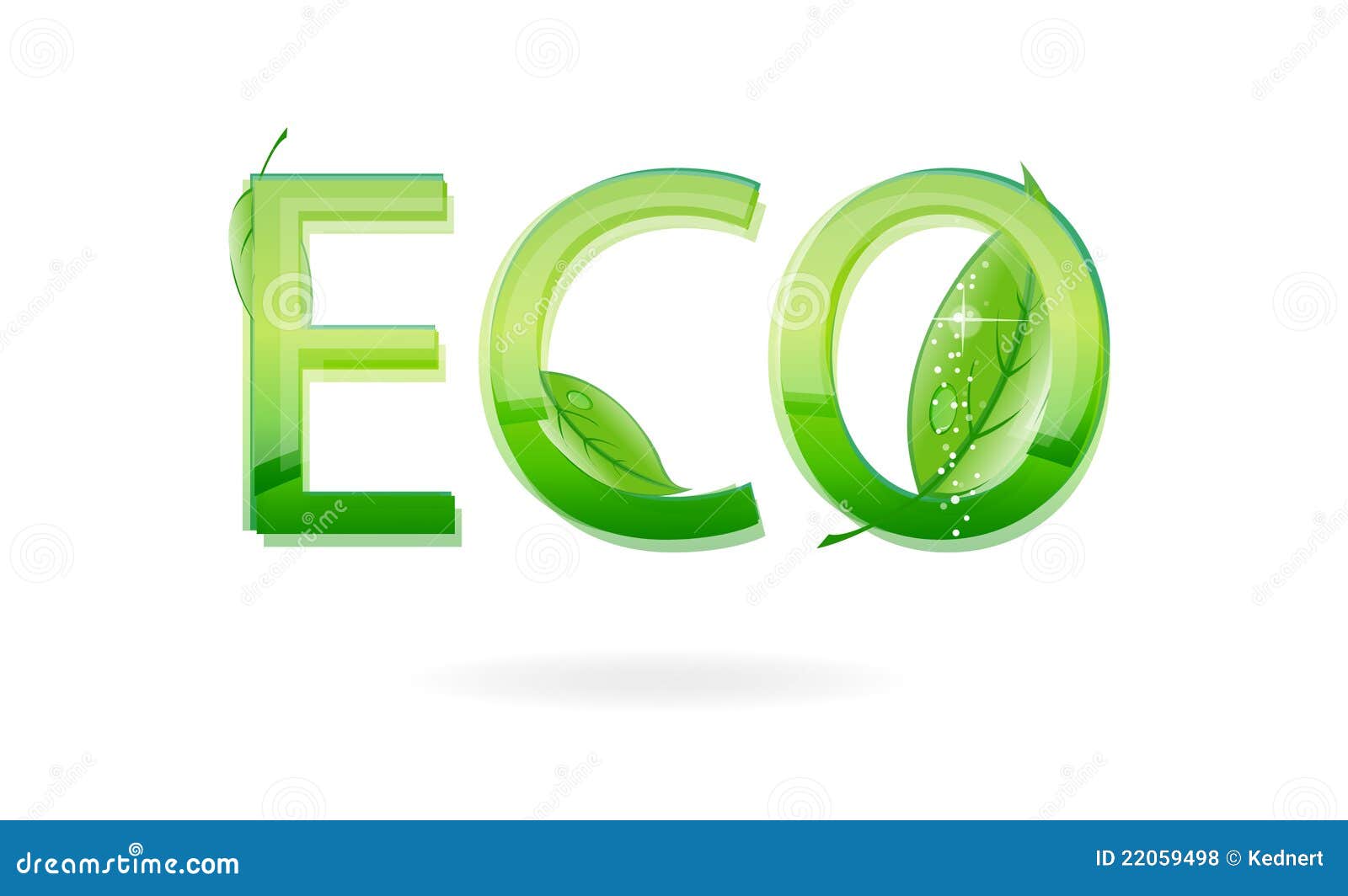 Nature Eco Sign Green Color Stock Vector - Illustration of conservation ...