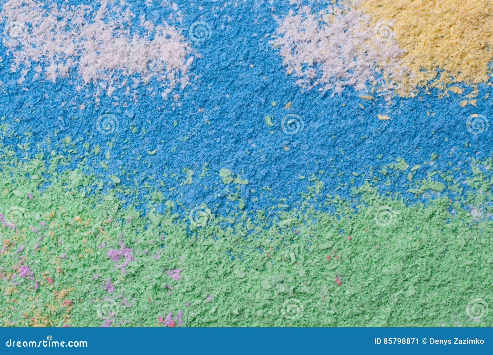 Nature Ecology, Colored Sand Drawing Stock Image - Image of chemical ...