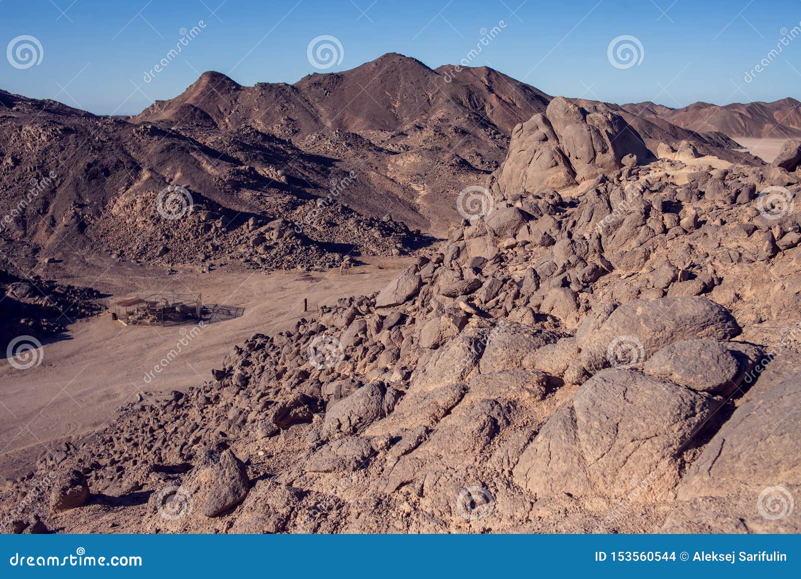 Nature of Egypt. Mountains and Sky in the Desert Stock Photo - Image of ...