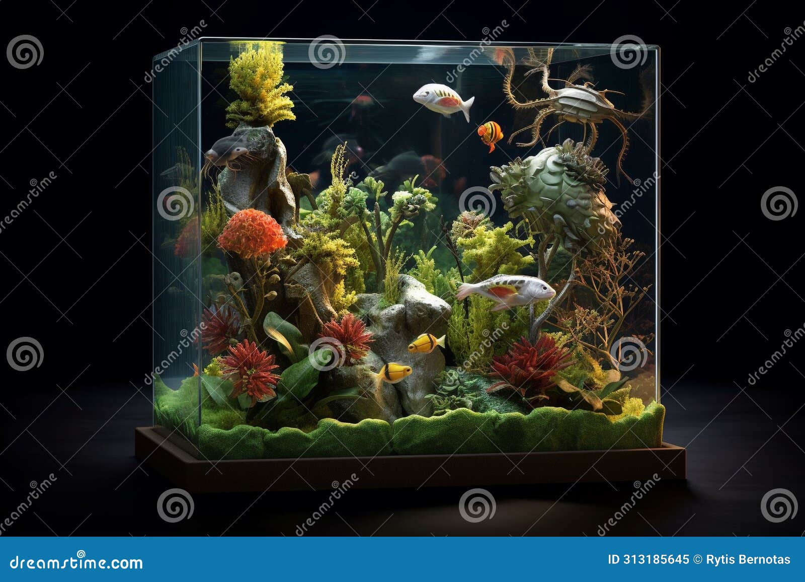 Three Dimensional Illustration of Small Ecosystem World Stock ...