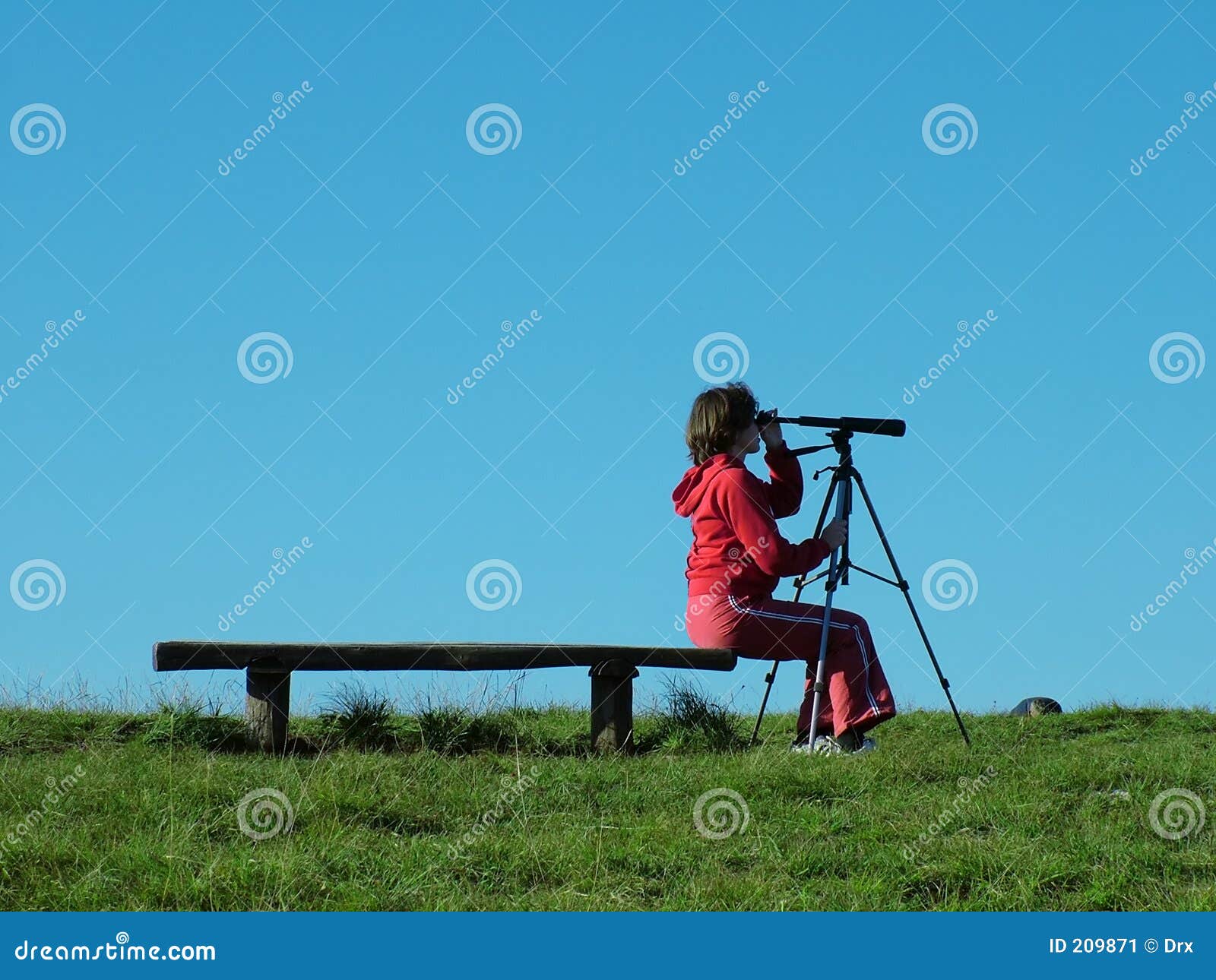 Nature Explorer stock image. Image of lookout, blue, meadow - 209871