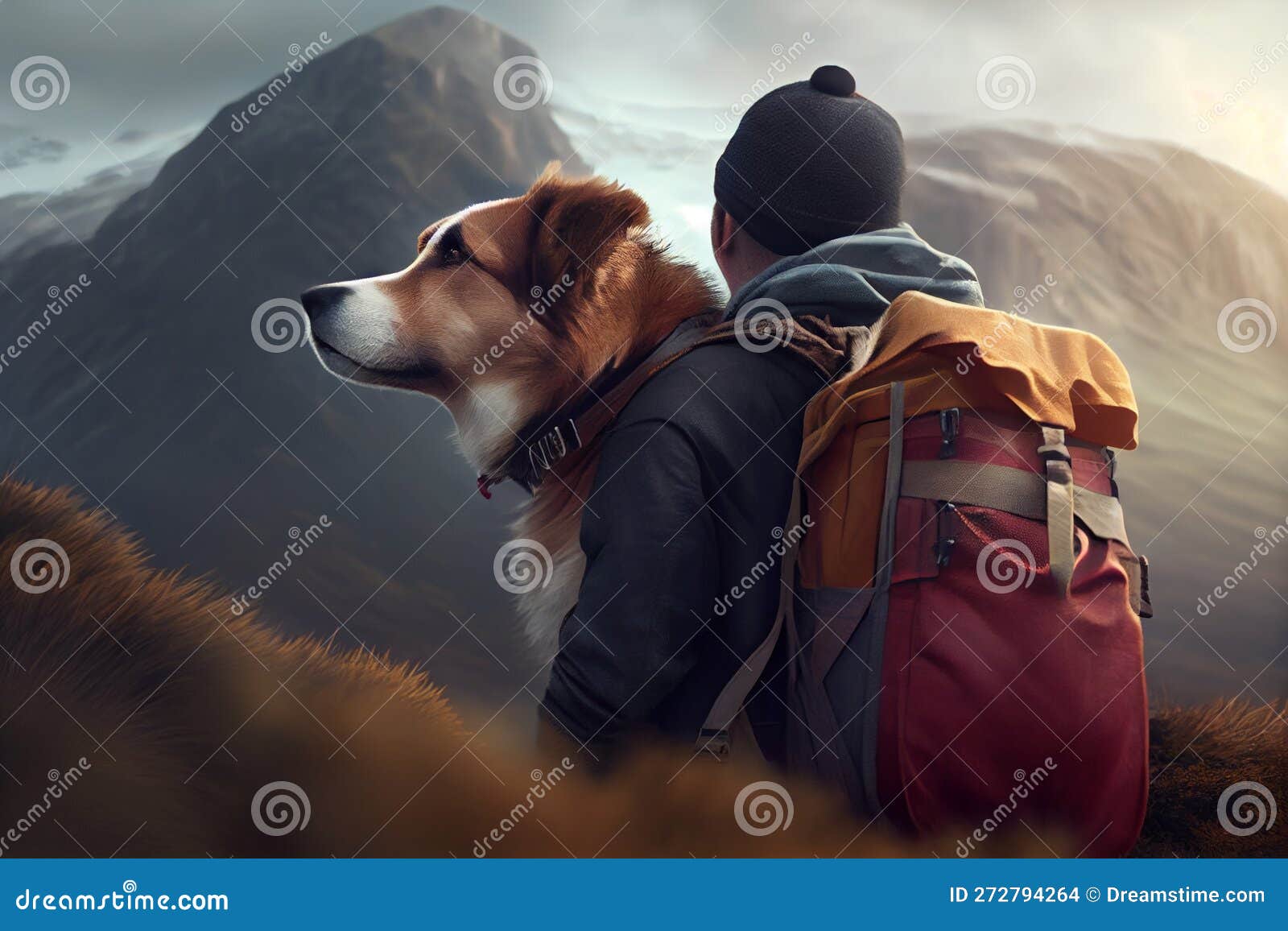 Nature Explorer Dog. AI Generated Stock Illustration - Illustration of ...