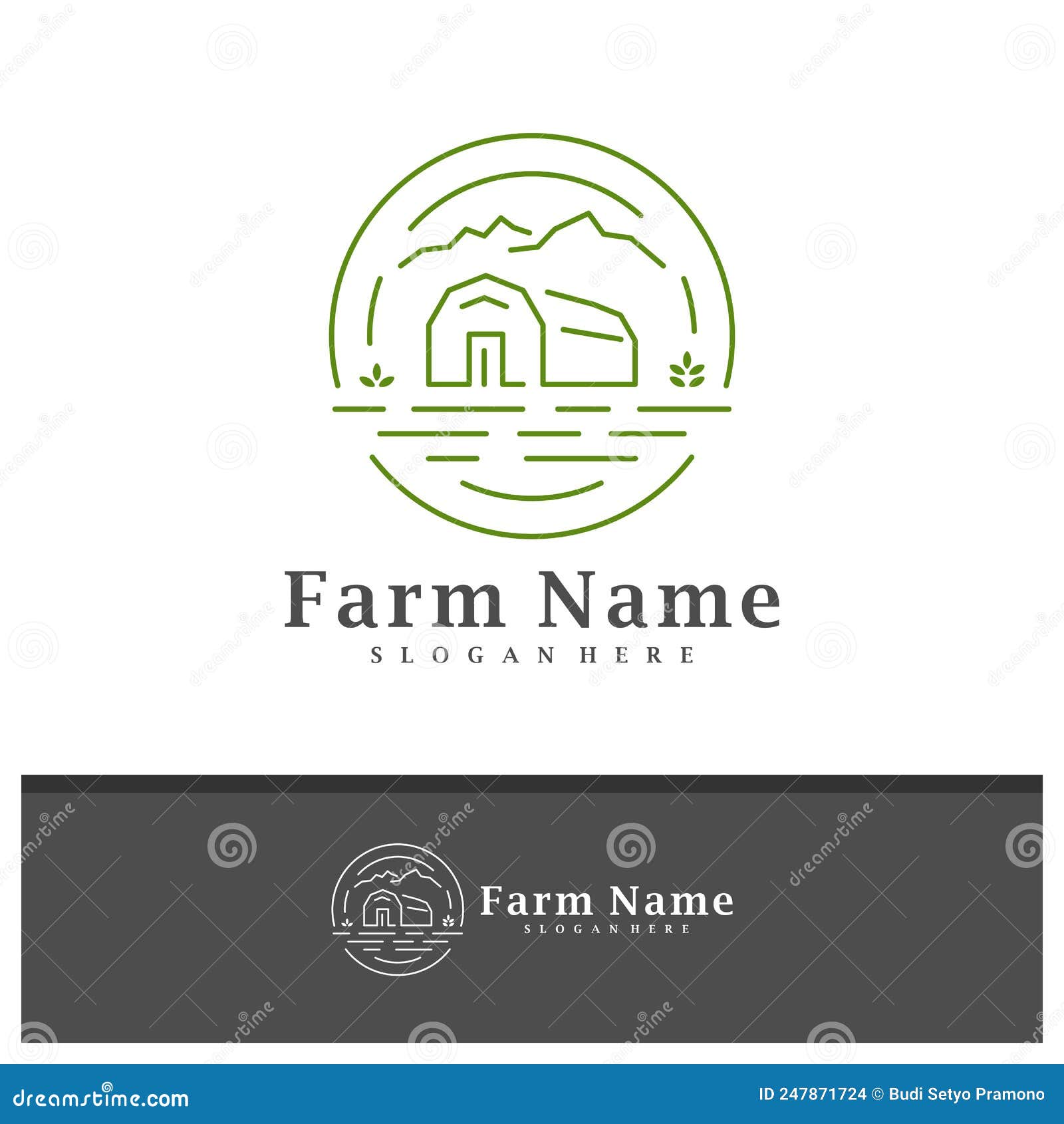 Nature Farm Logo Design Vector, Creative Farm Logo Concepts Template ...