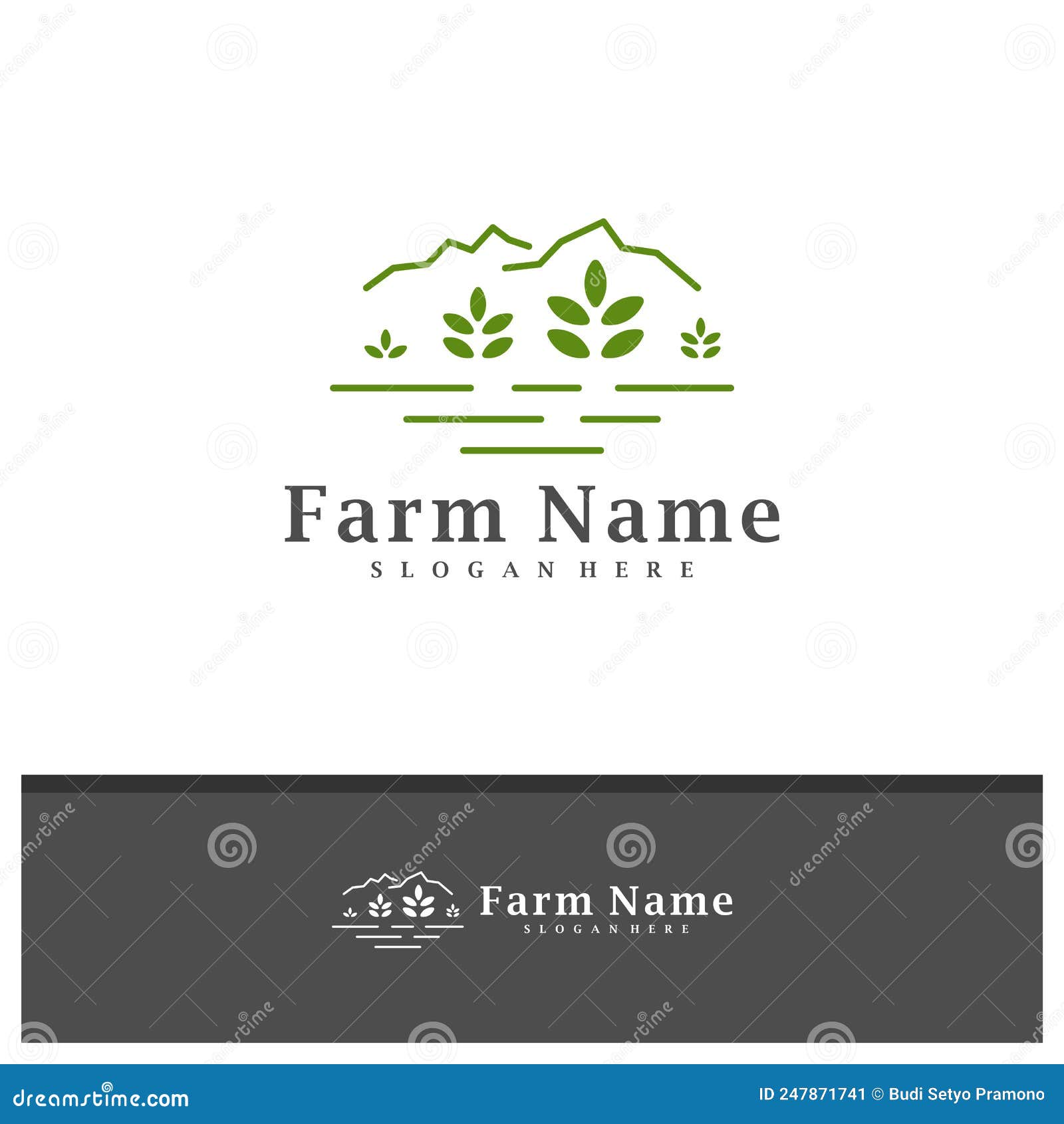 Nature Farm Logo Design Vector, Creative Farm Logo Concepts Template ...