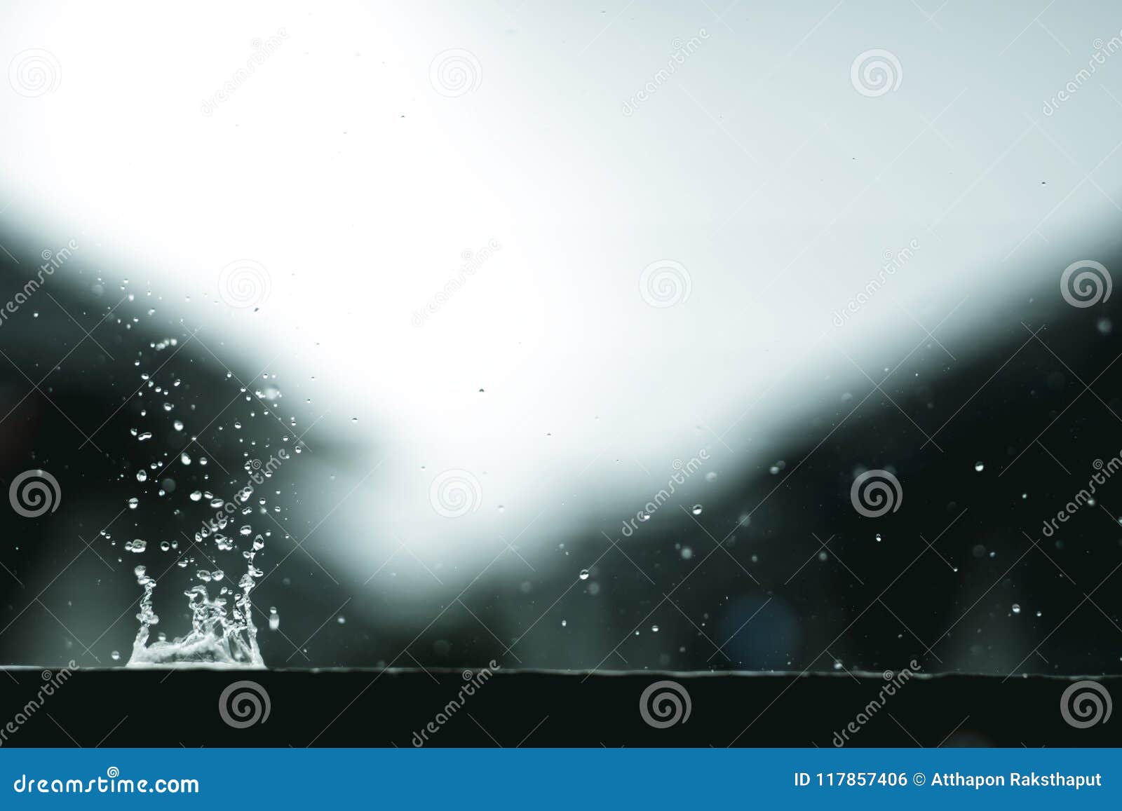 Droplet Water Shape Splash of Rain Stock Photo - Image of straggle ...
