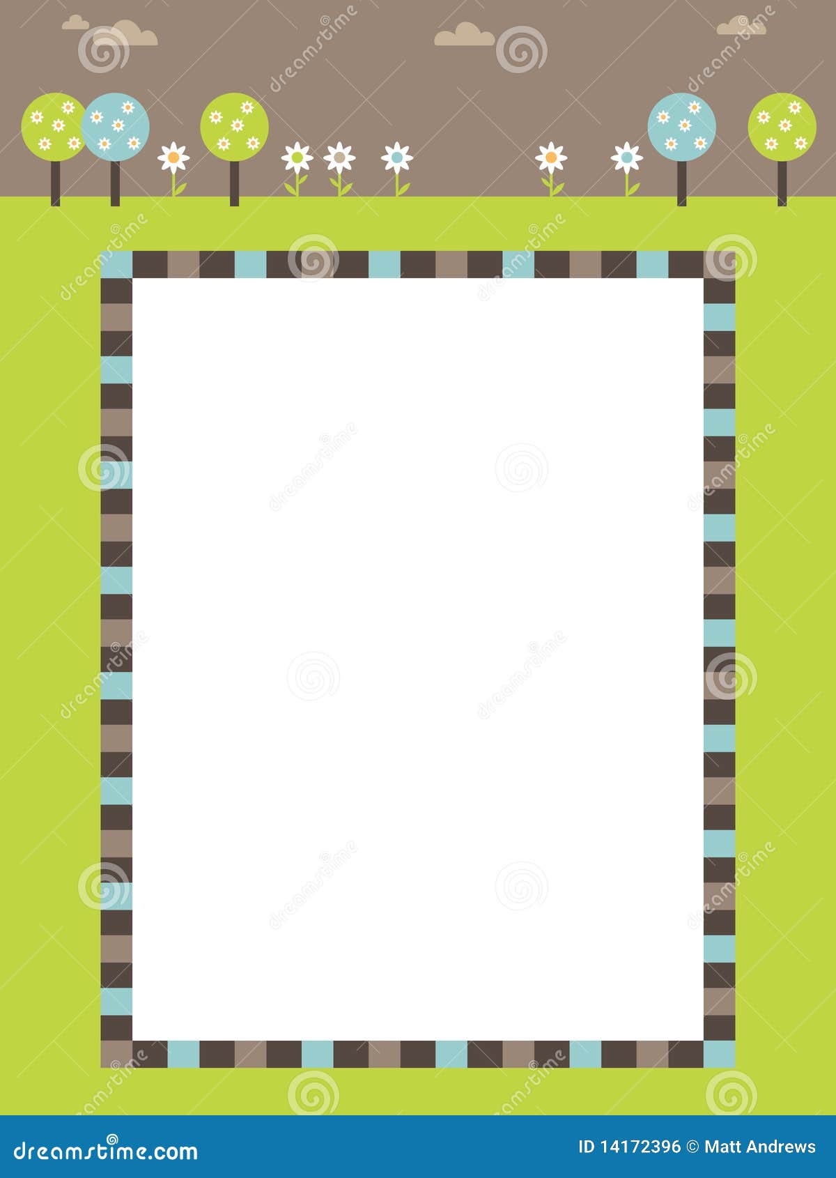 Nature frame stock vector. Illustration of design, colourful - 14172396