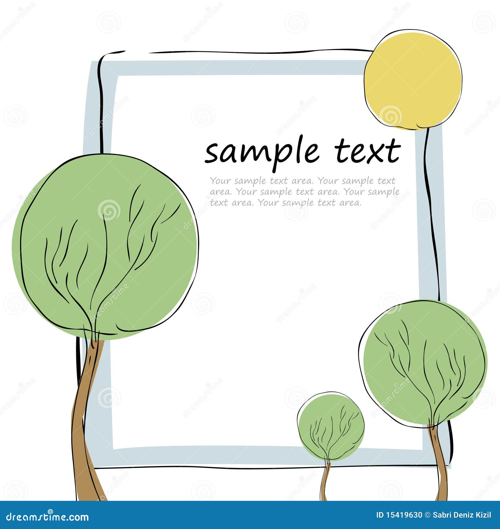 Nature frame stock vector. Illustration of vector, conceptual - 15419630