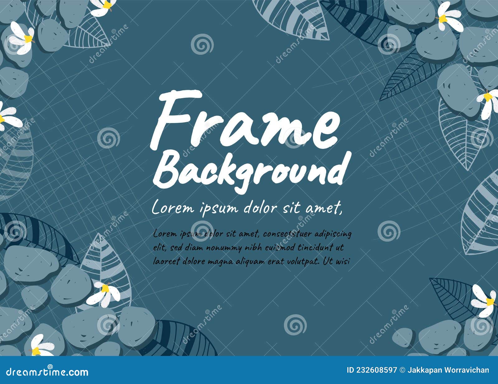 Nature Frame Background Concept Illustration Vector Design 6 Stock ...