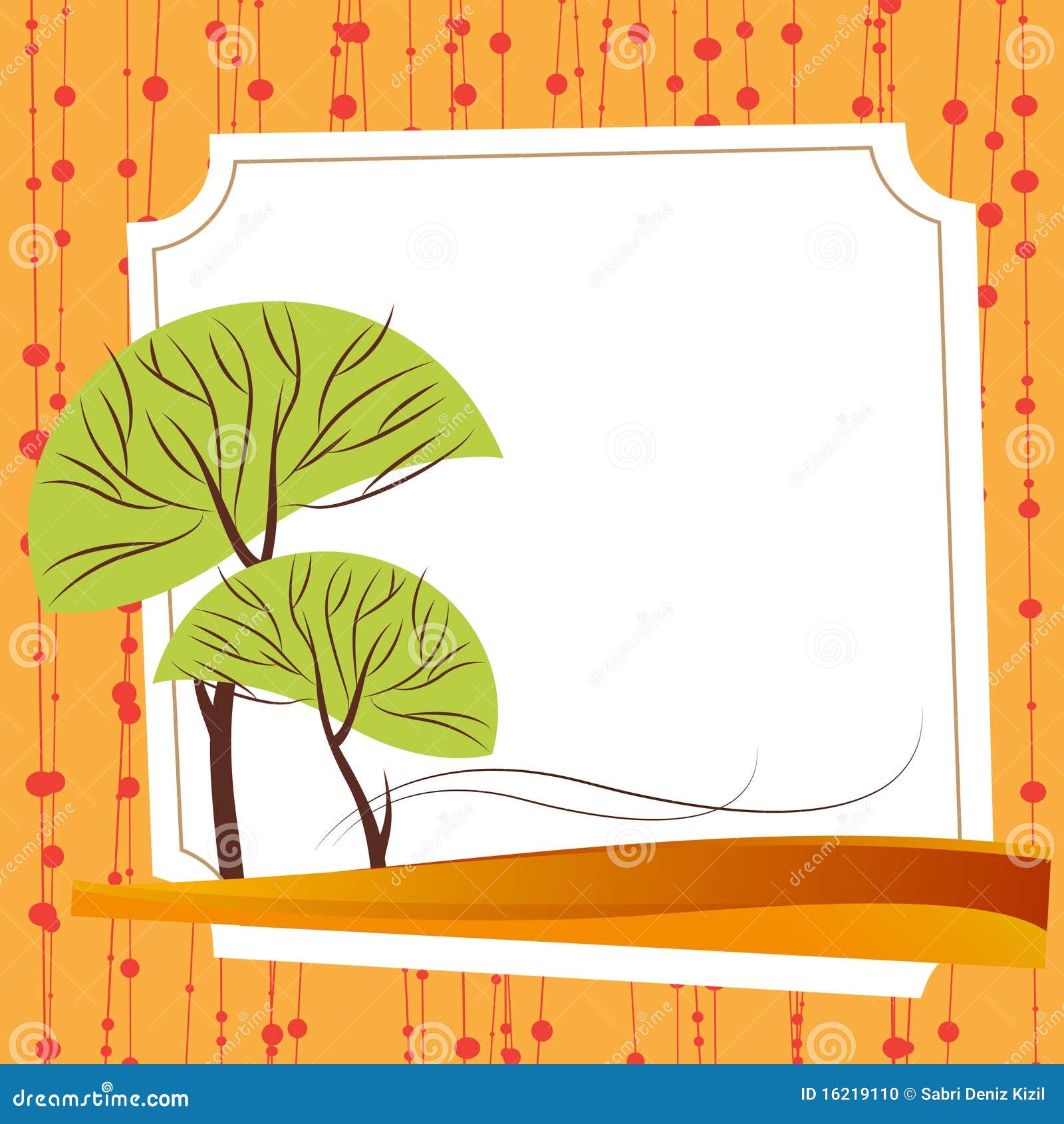 Nature frame vector stock vector. Illustration of trendy - 16219110