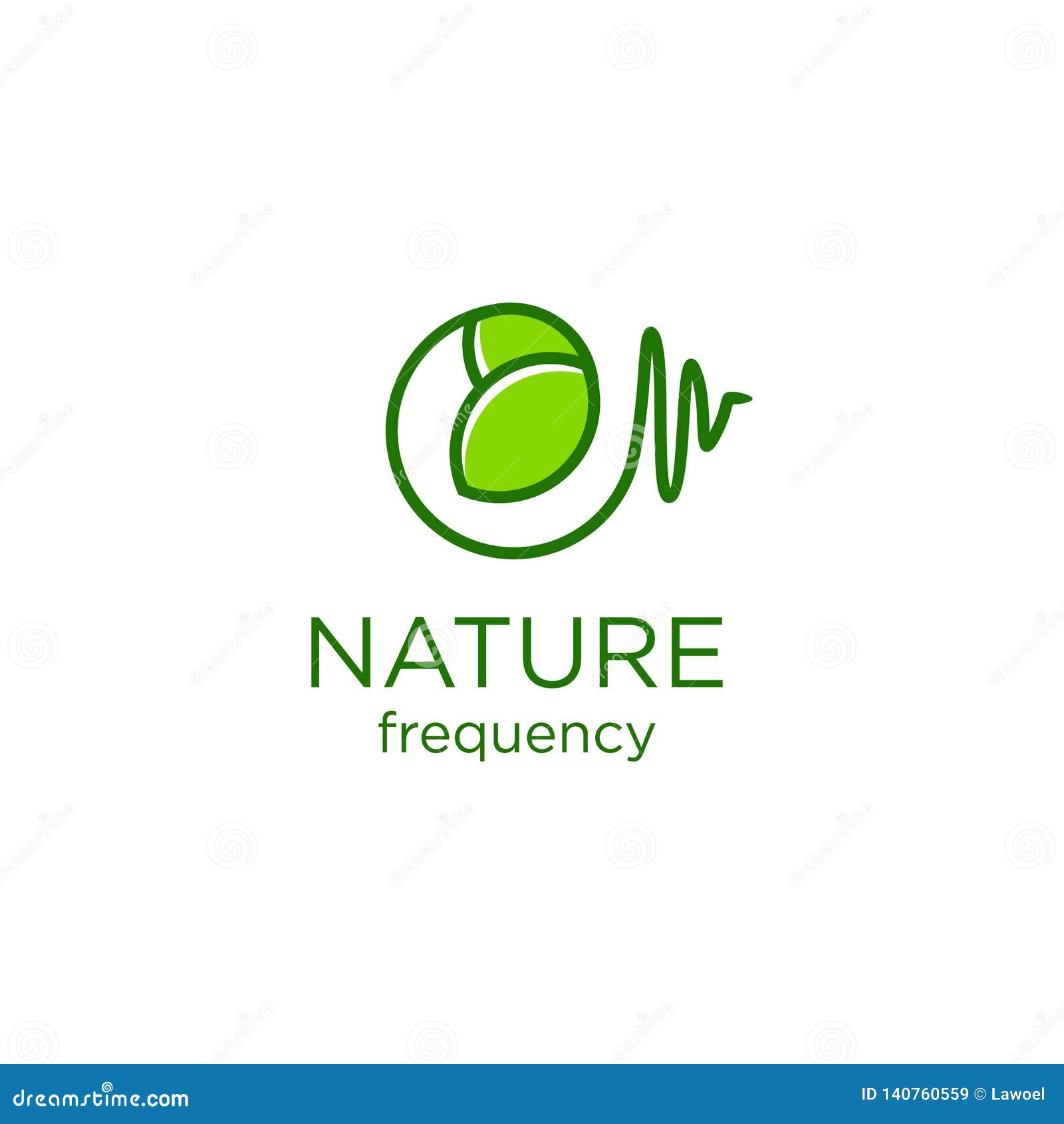 Nature Frequency Logo Designs Stock Vector - Illustration of insignia ...