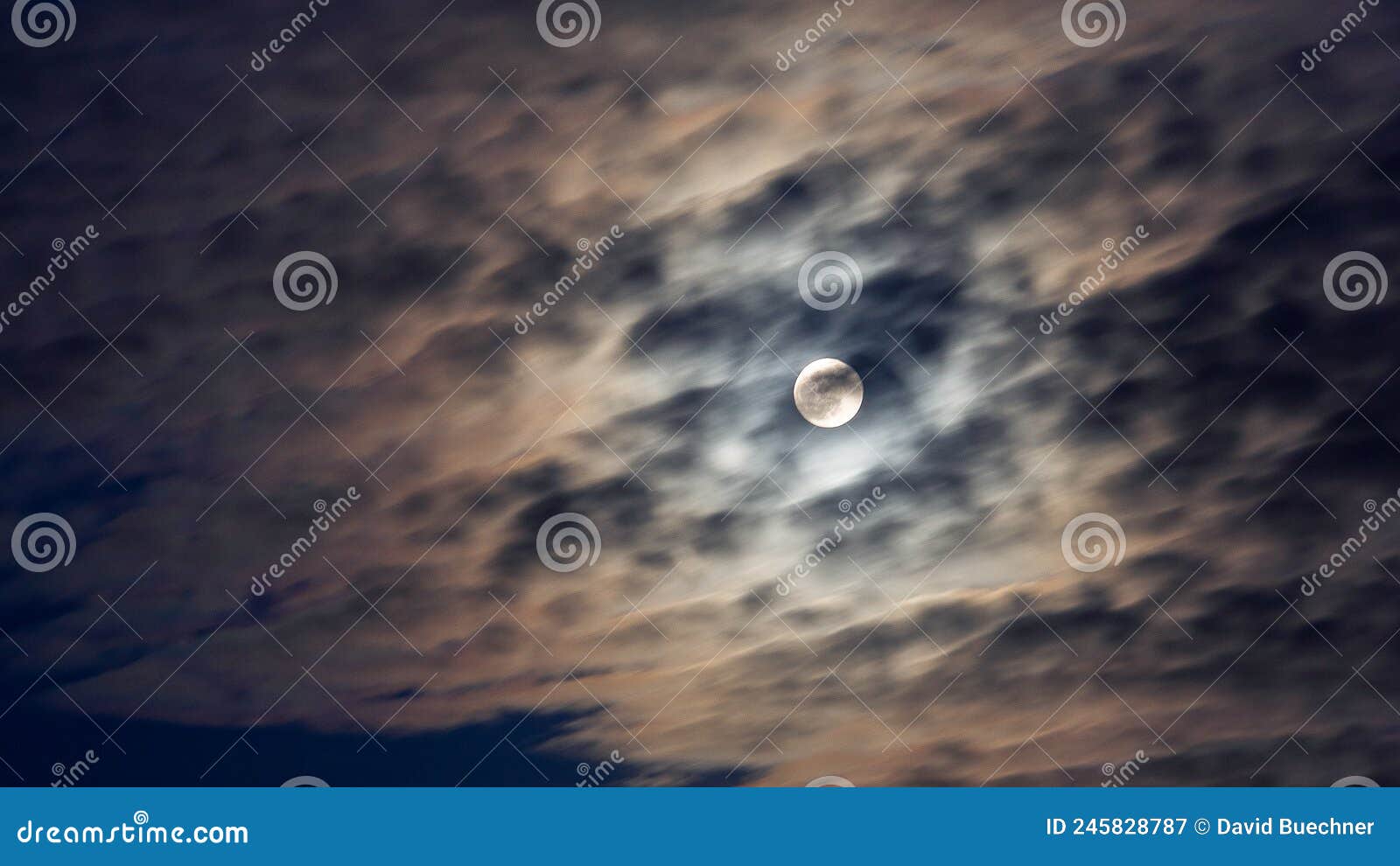 Nature Full Moon Cloud Bright Glowing Stock Image - Image of design ...
