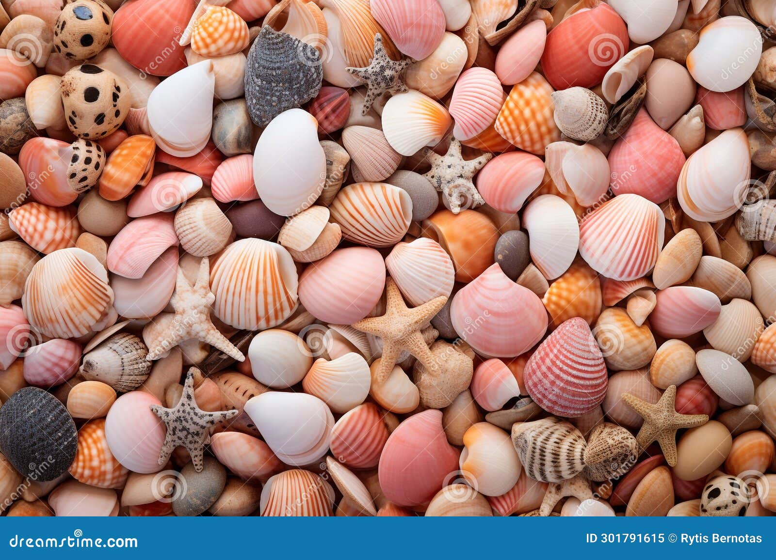 Abstract and Surreal Corals and Seashells Background Stock Illustration ...