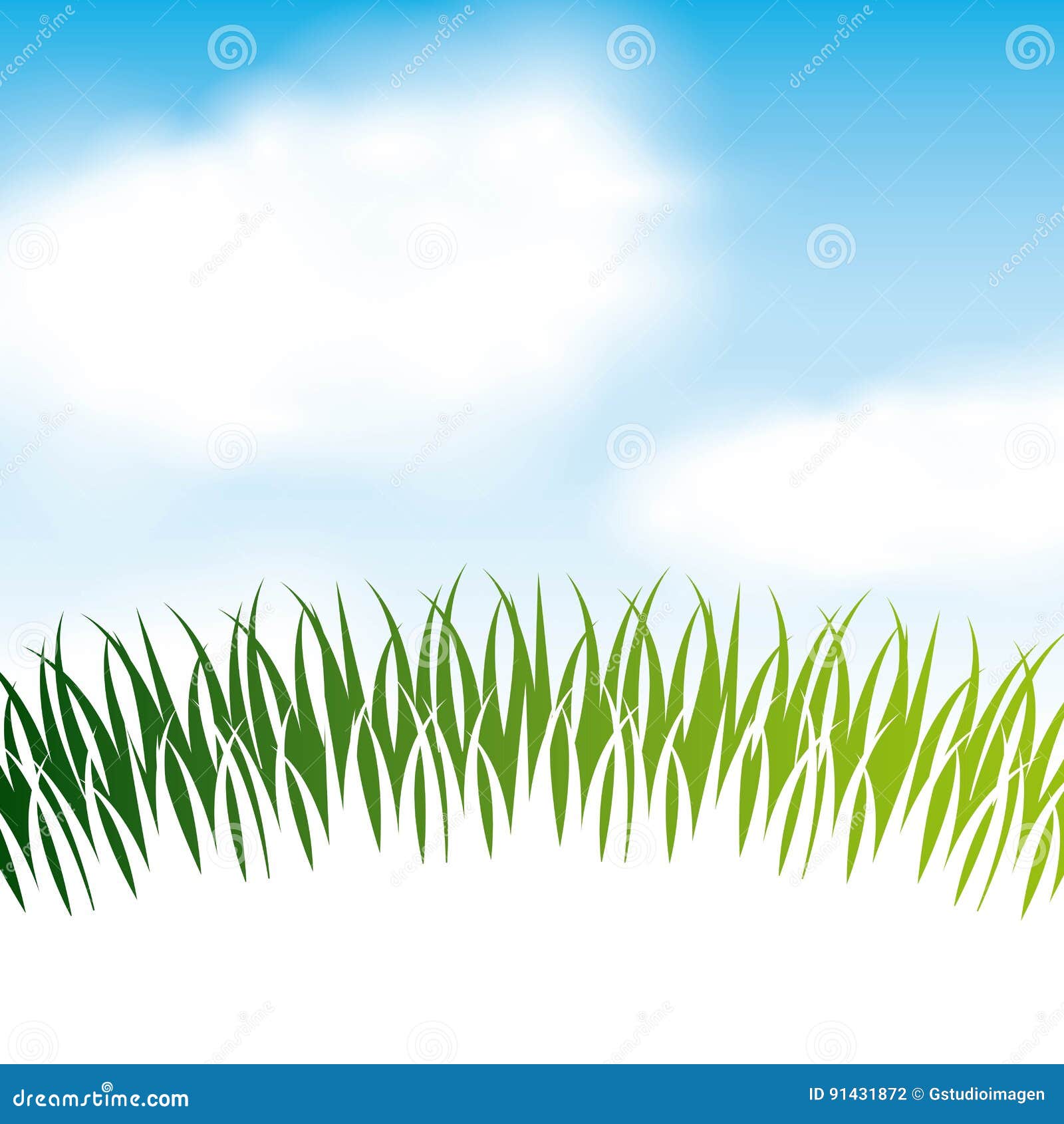 Nature Grass Field Background Stock Vector - Illustration of herb, park ...