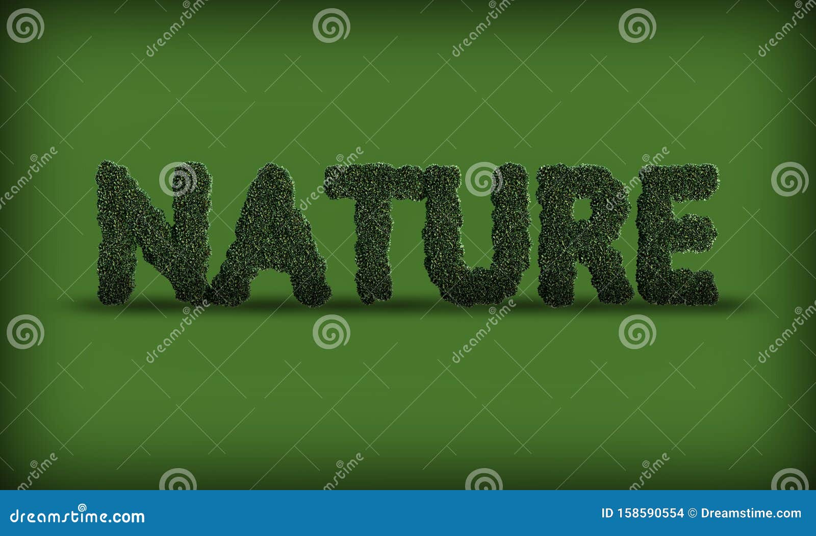 Nature Green Backround Text Stock Illustration - Illustration of food ...
