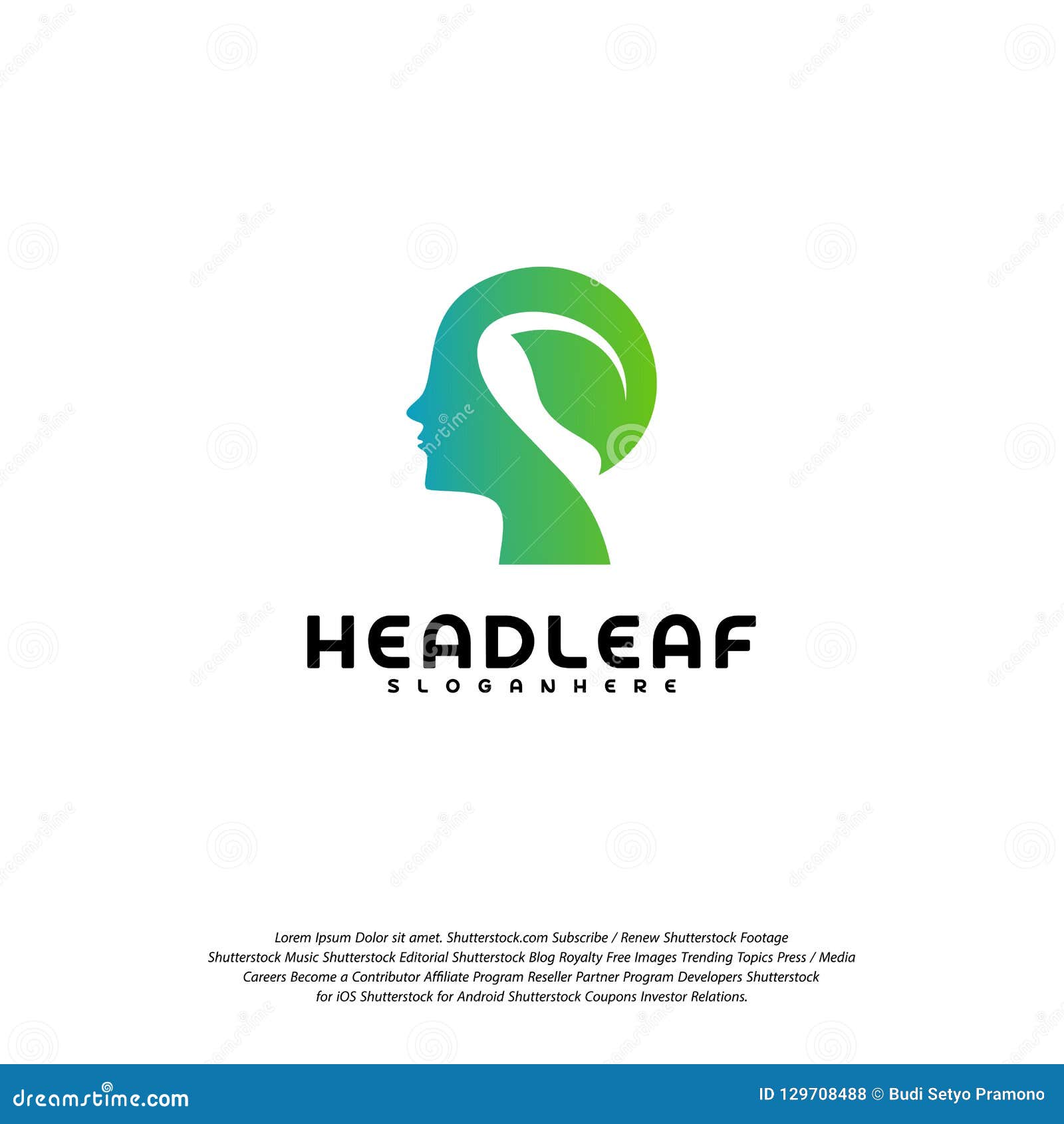 Nature Head Science Logo Vector, Head Intelligence Logo Designs Concept ...