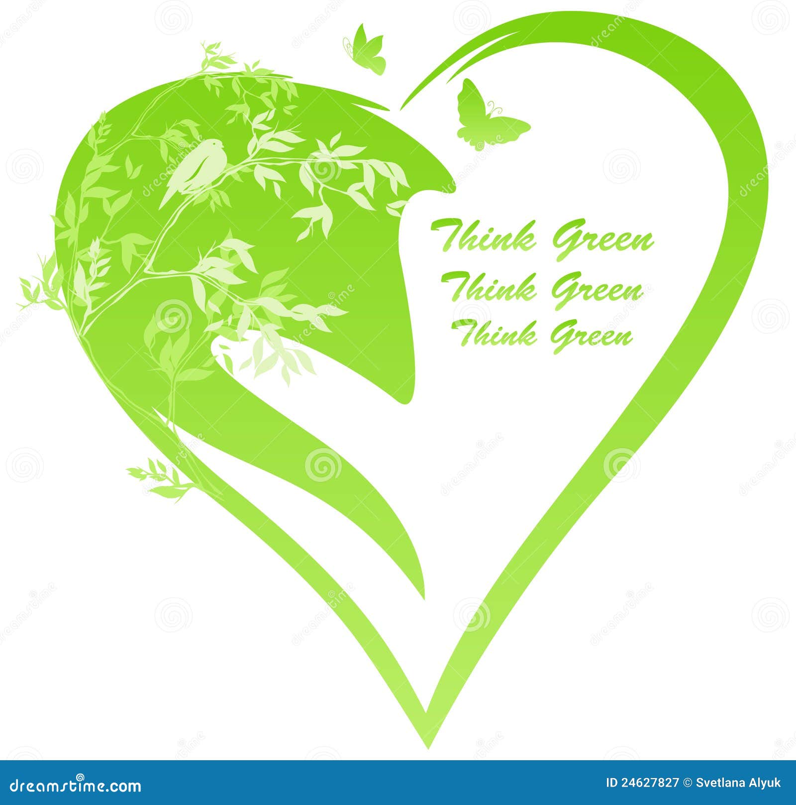 Nature heart vector stock vector. Illustration of ecology - 24627827