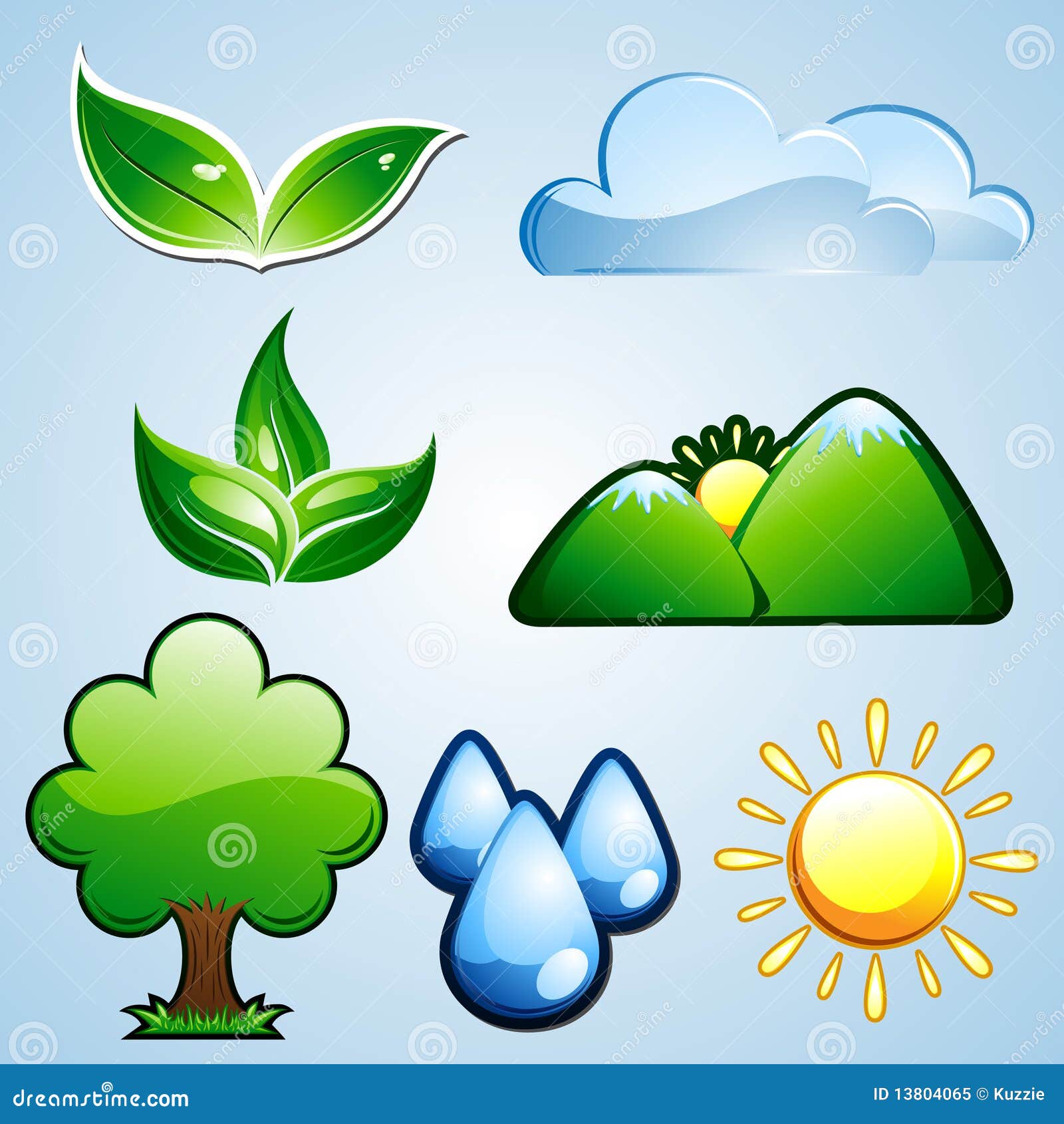Nature Icon stock vector. Illustration of color, isolated - 13804065