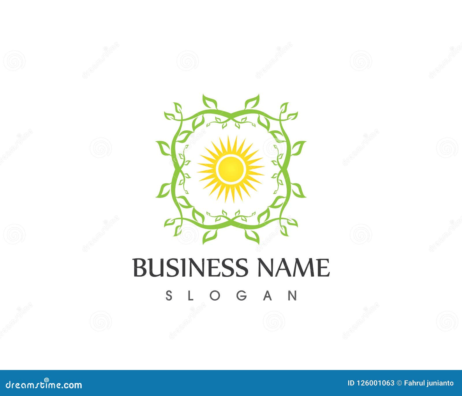 Nature icon logo vector. stock vector. Illustration of green - 126001063