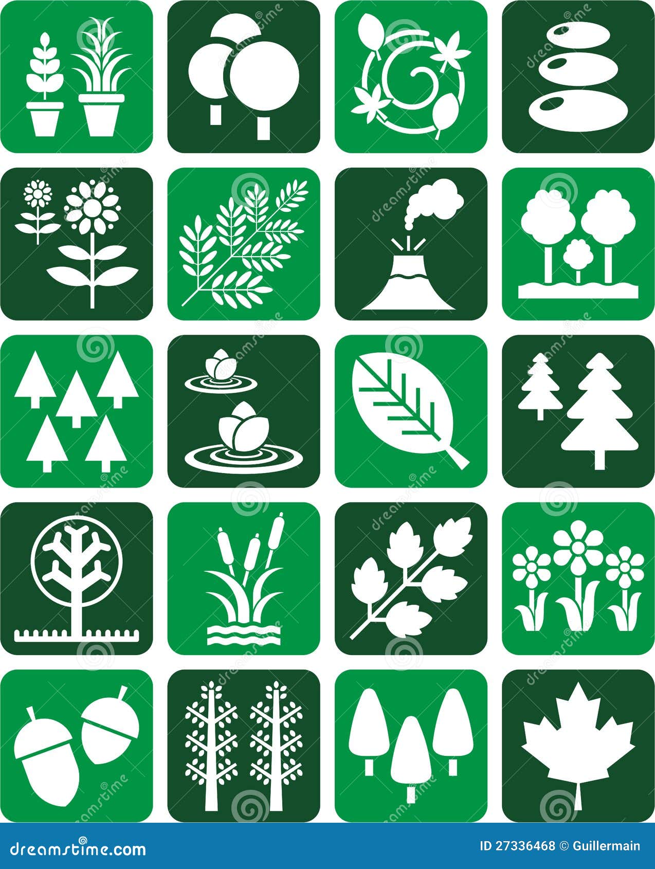 Nature icons stock vector. Illustration of herbs, herb - 27336468