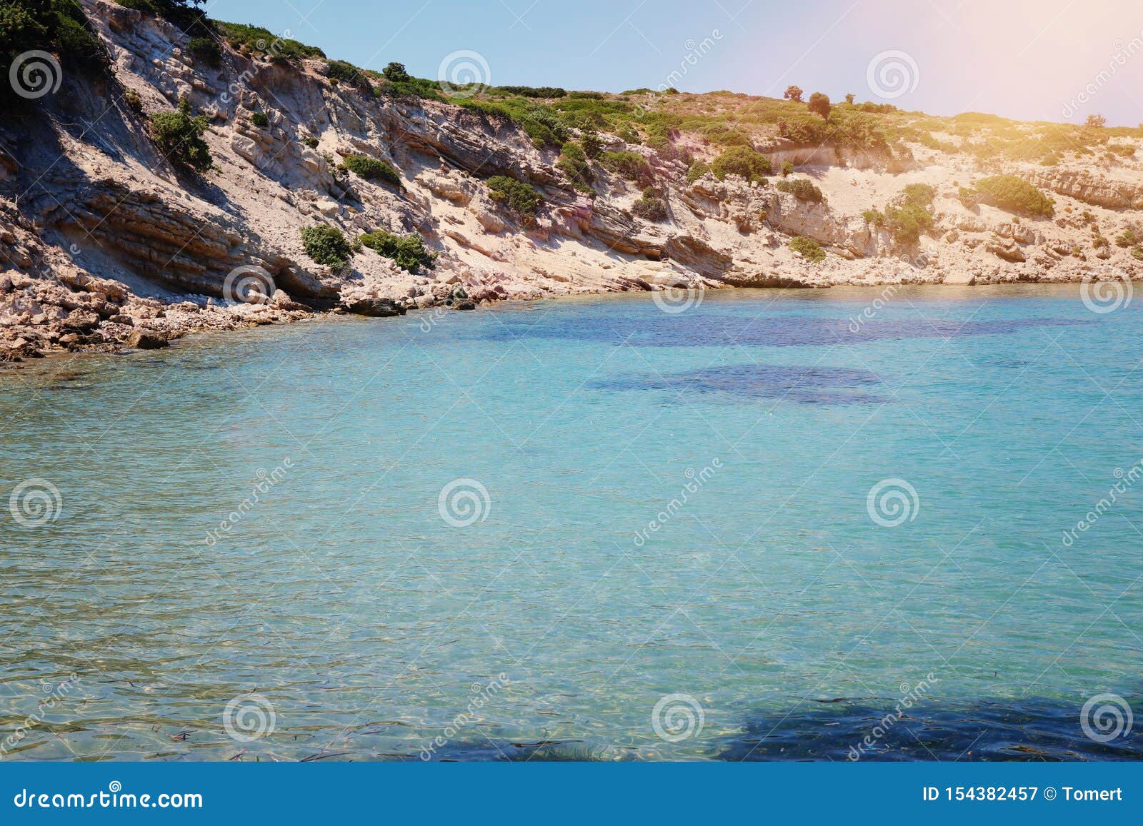 Nature Image of the Beautiful Mediterranean Sea with Mountains at the ...