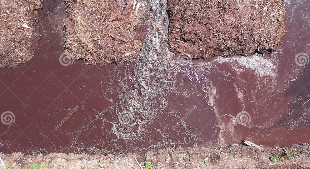 Nature Image. a Vertical View of the Collection Drain Flow To the Main ...