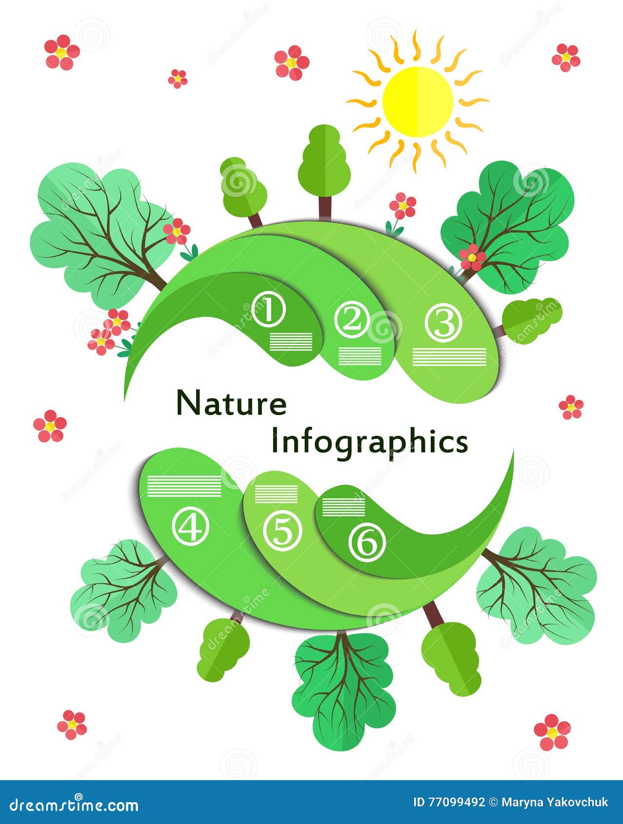 The nature infographics stock vector. Illustration of element - 77099492