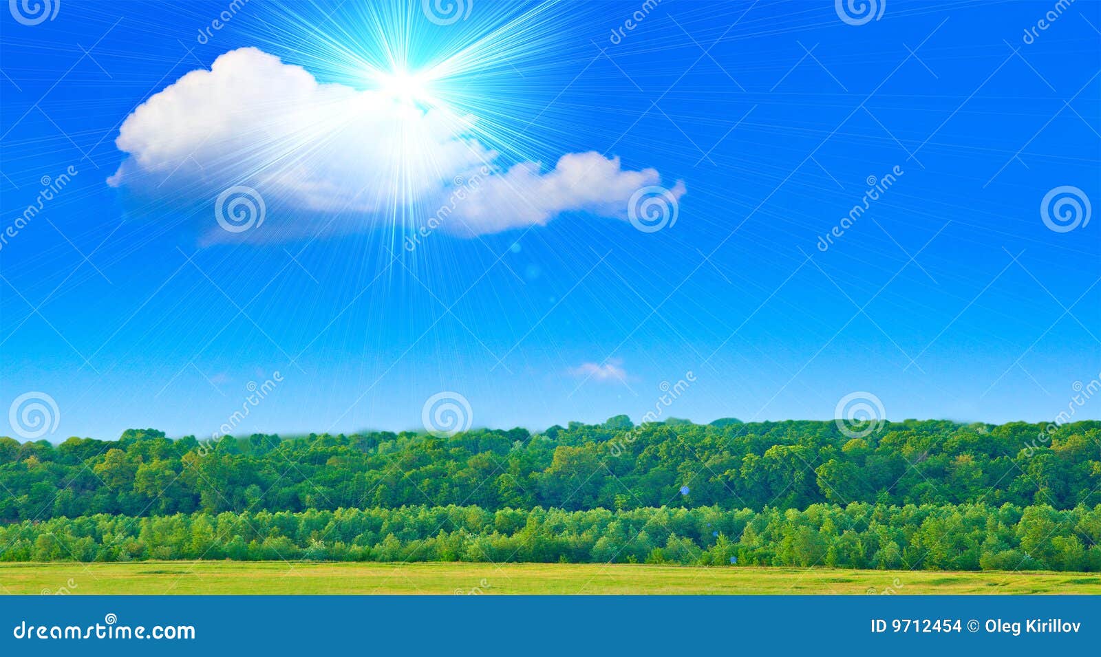 Nature in june stock photo. Image of blue, weather, spring - 9712454