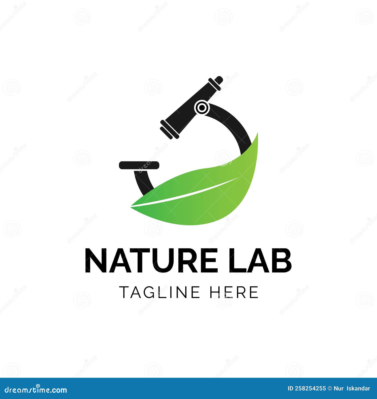 Nature Lab Logo Design Template Vector Stock Vector - Illustration of ...