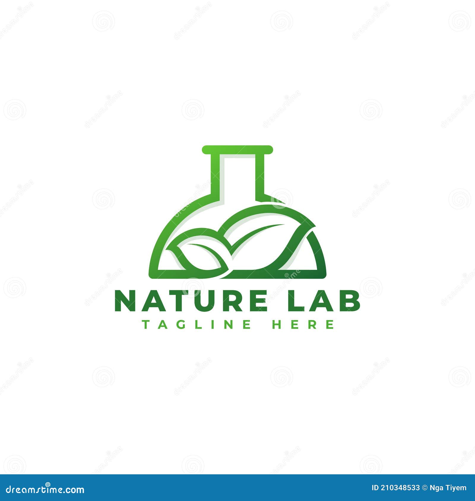 Nature Lab Logo Template stock vector. Illustration of tree - 210348533