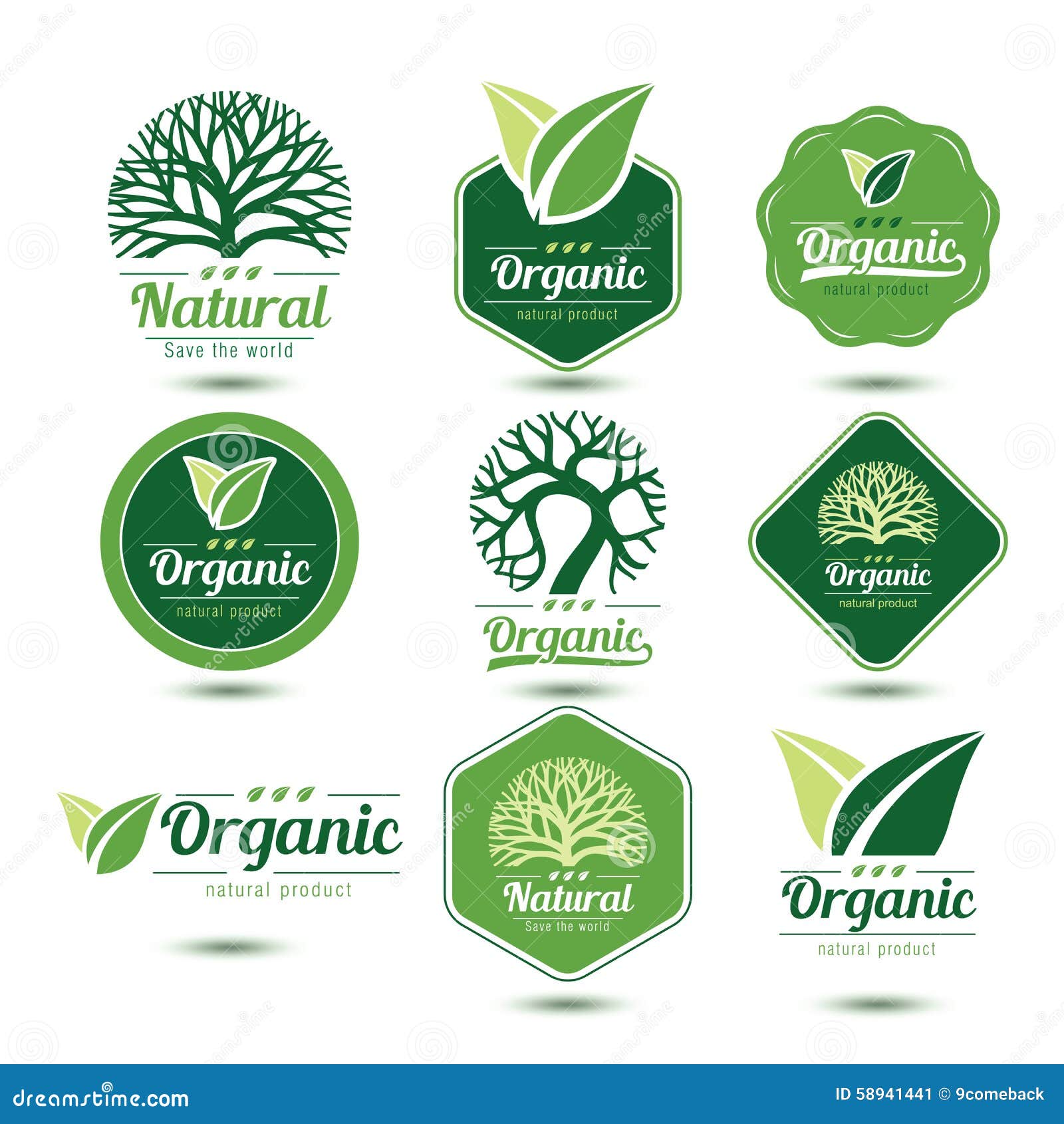 Nature label stock vector. Illustration of elements, sticker - 58941441