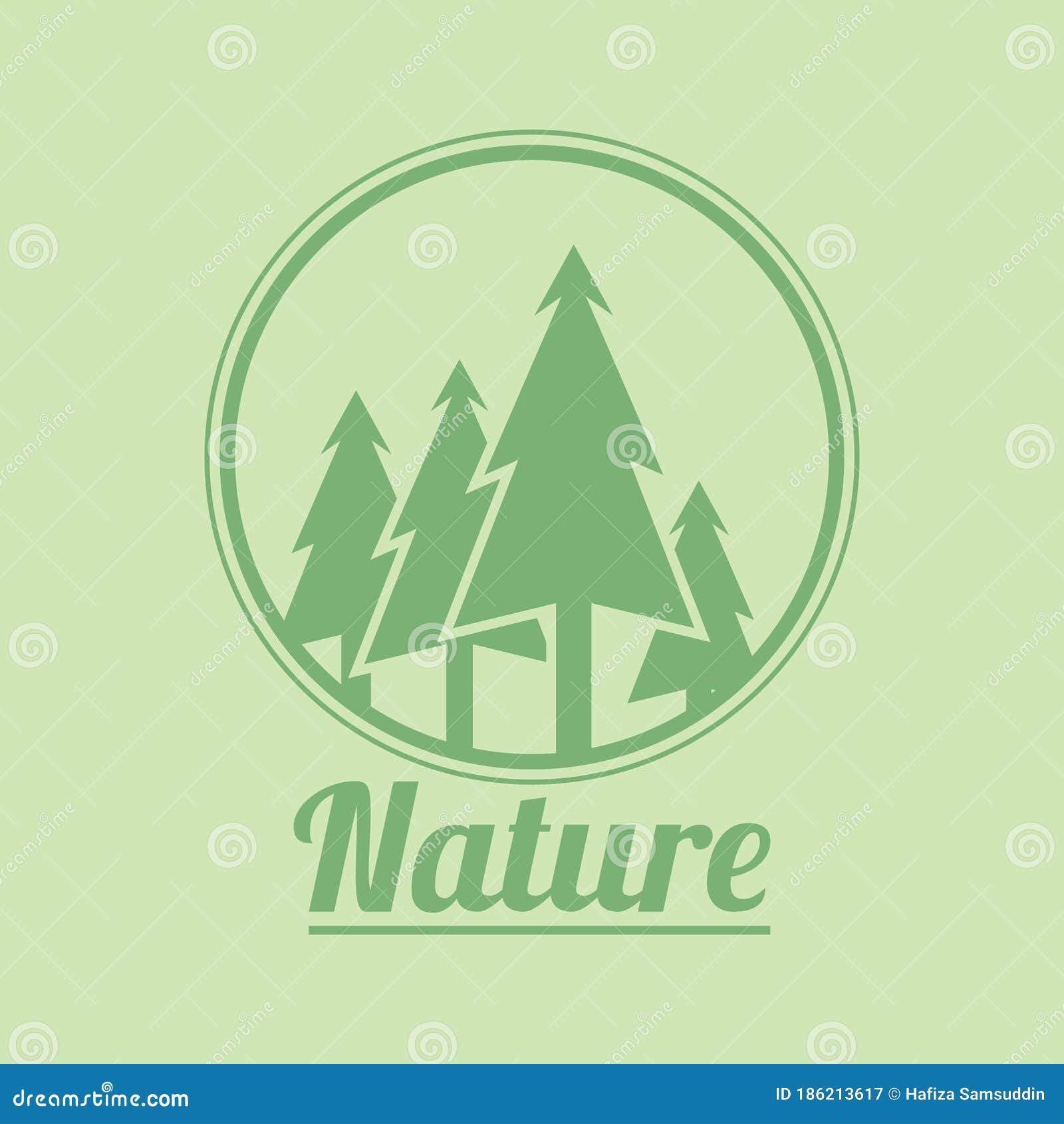 Nature Label. Vector Illustration Decorative Design Stock Vector ...
