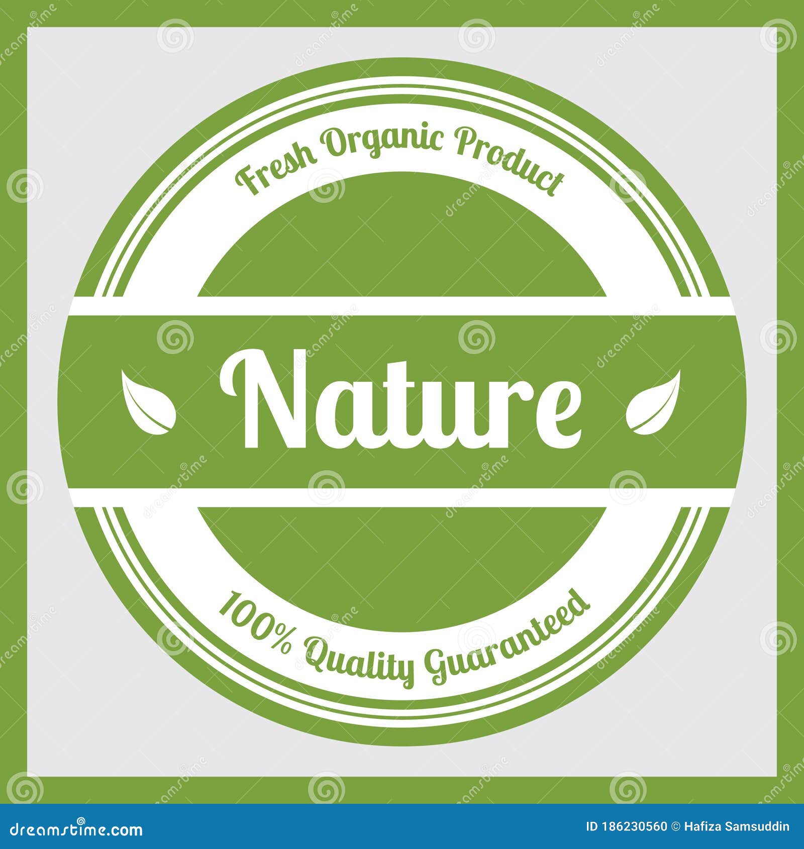Nature Label. Vector Illustration Decorative Design Stock Vector ...