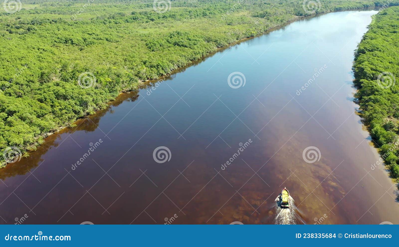 Nature Landscape of Amazon Rainforest. Amazon River Scenery Stock ...