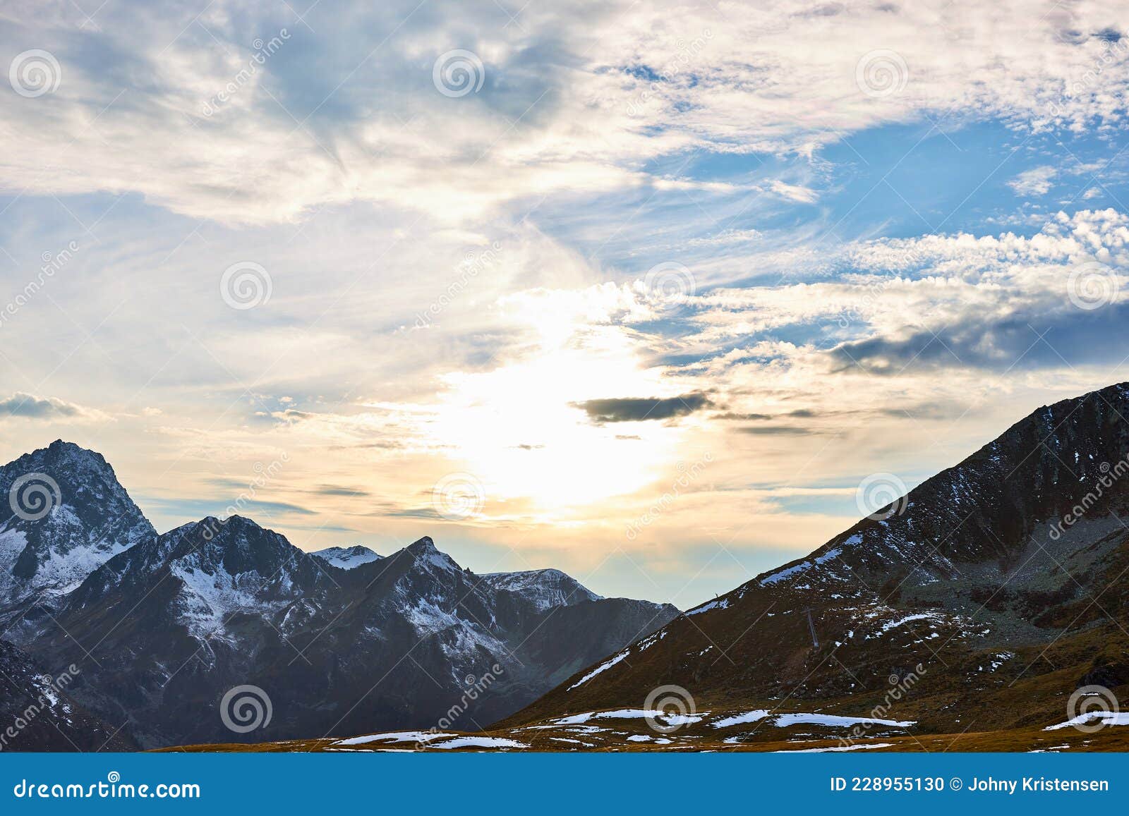 Nature Landscape of Beautiful Large Tall Mountains Stock Photo - Image ...