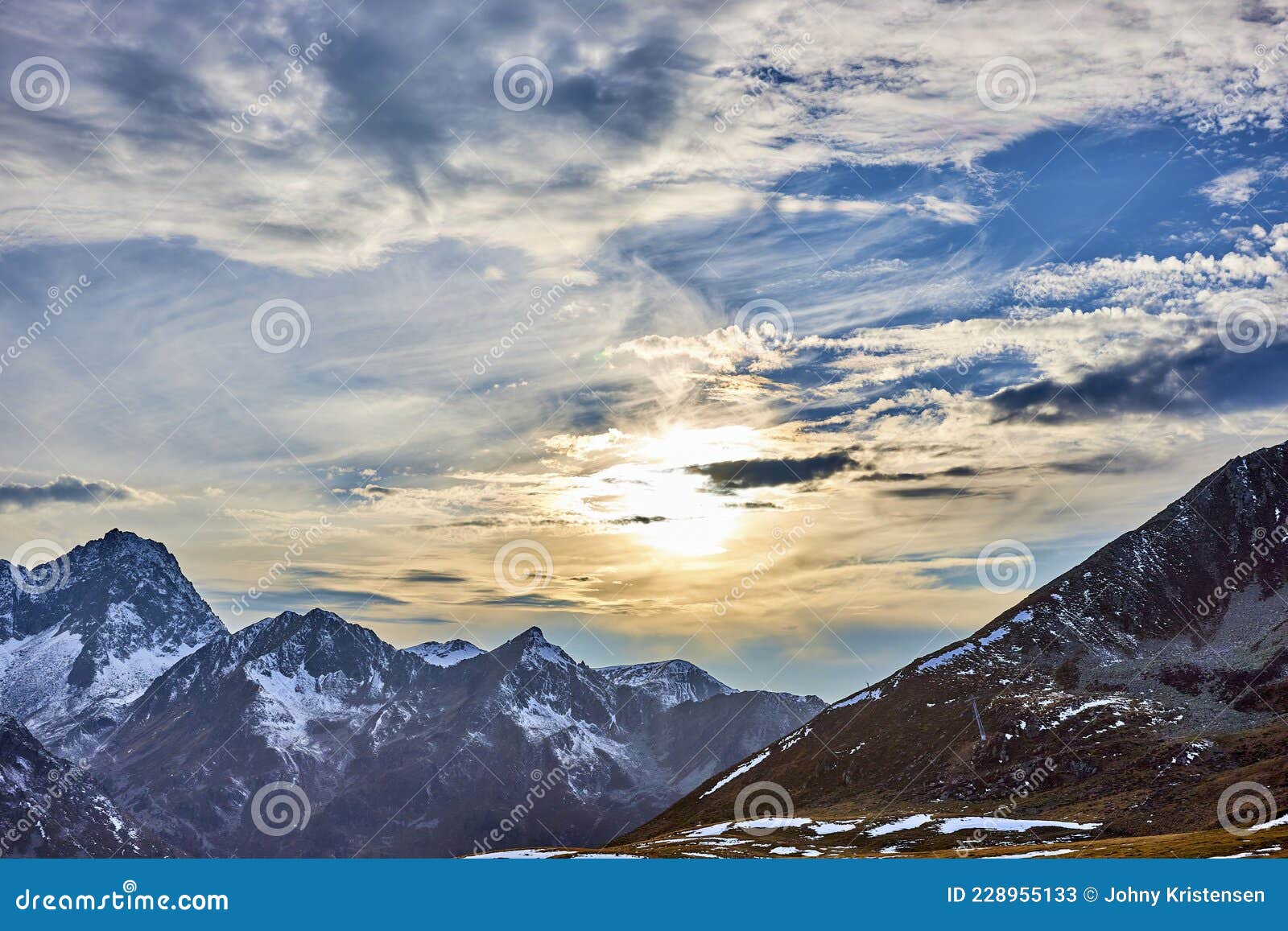 Nature Landscape of Beautiful Large Tall Mountains Stock Image - Image ...