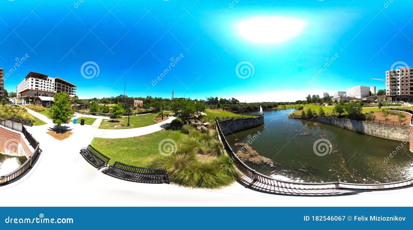 Nature Landscape Cascades Park 360 Vr Stock Image - Image of park ...