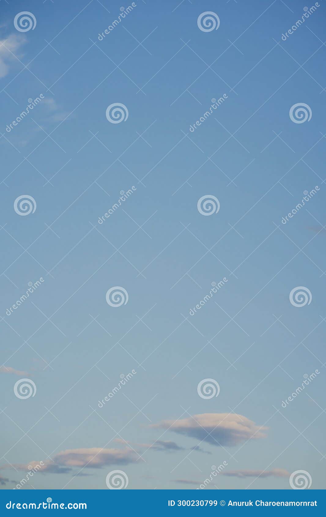 Landscape Concept with Clear Sky and Small Cloud Background Stock Image ...