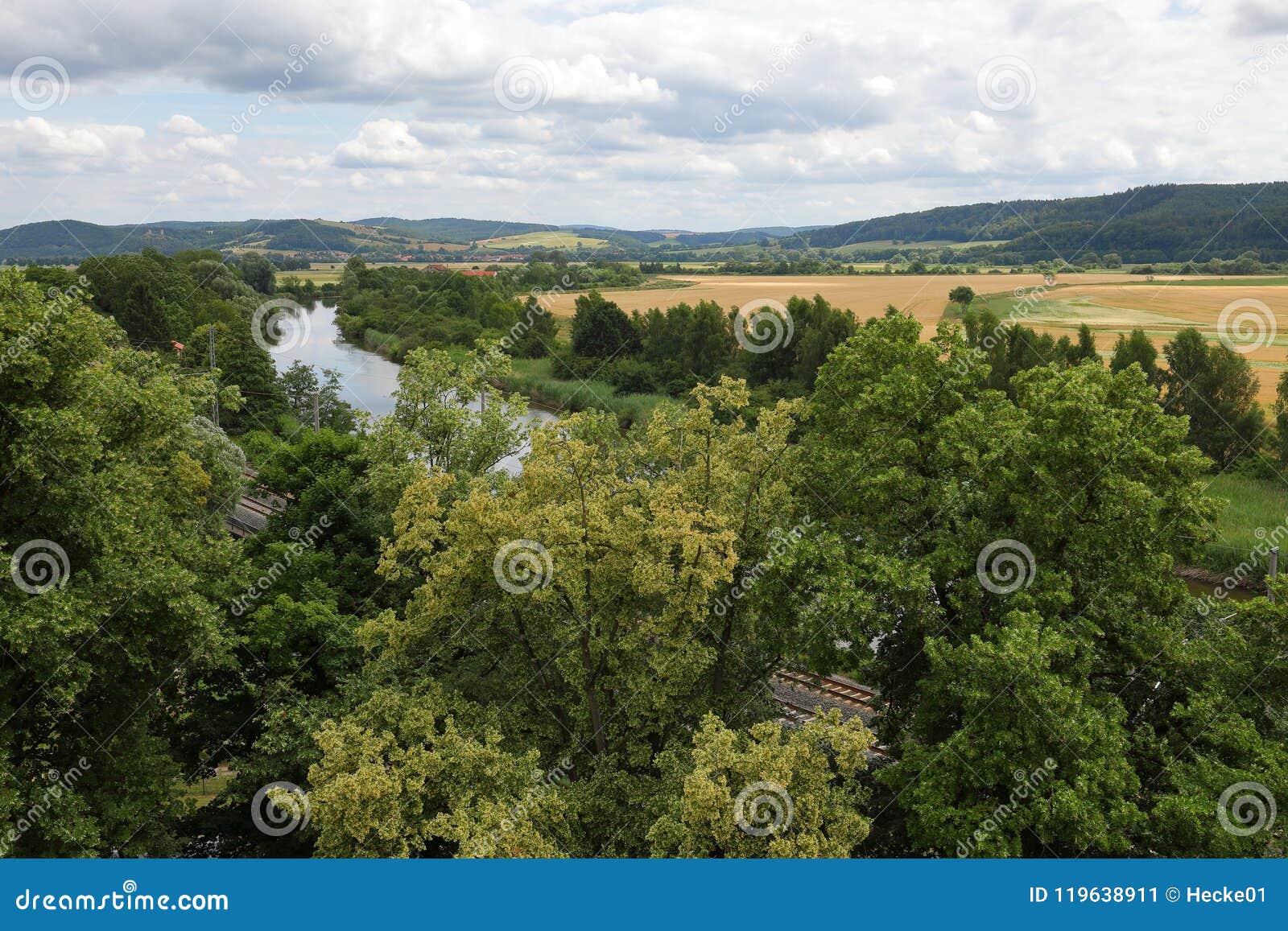 Nature and Landscape between Hesse and Thuringia Stock Image - Image of ...