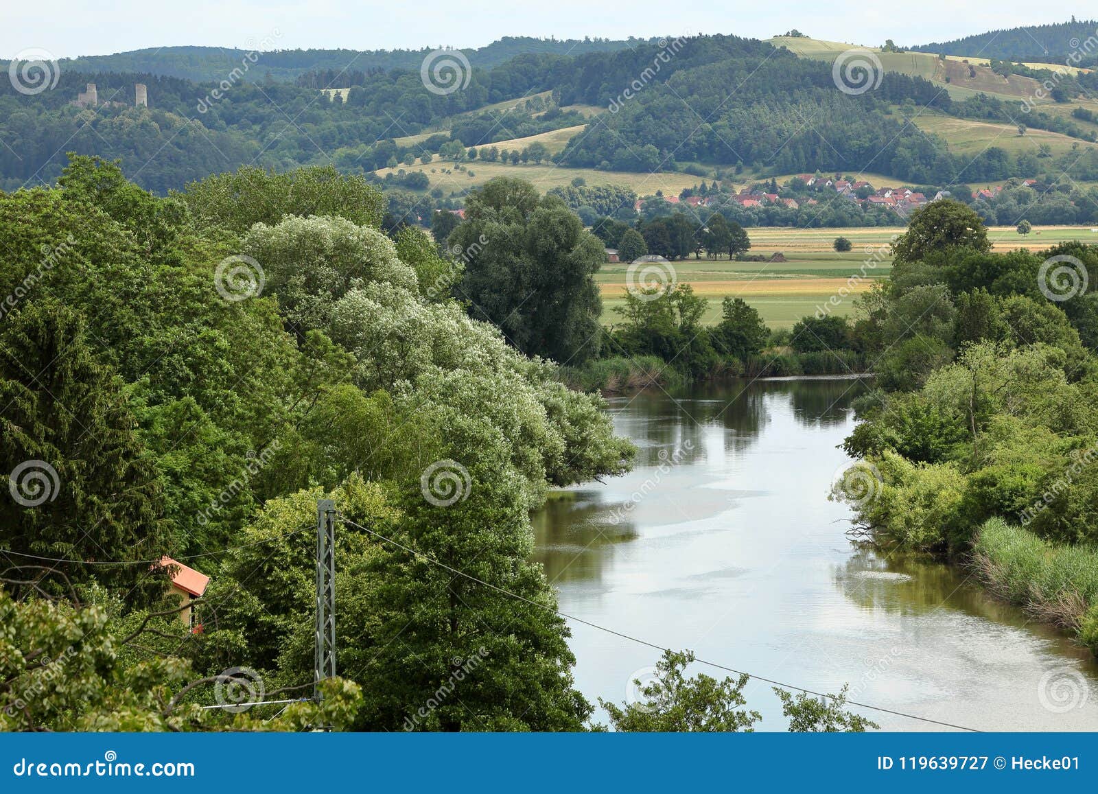 Nature and Landscape between Hesse and Thuringia Stock Image - Image of ...