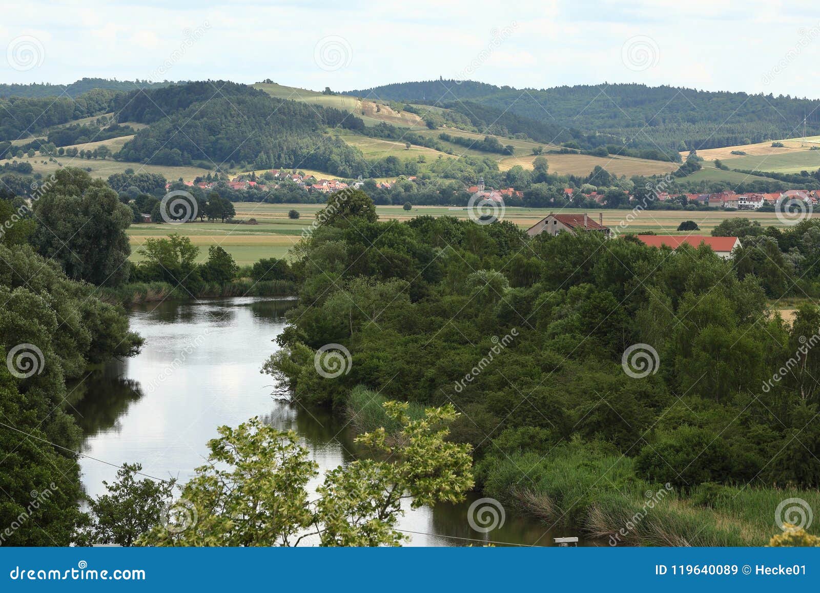 Nature and Landscape between Hesse and Thuringia Stock Image - Image of ...