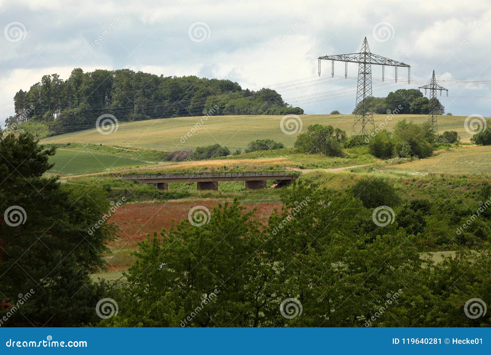 Nature and Landscape between Hesse and Thuringia Stock Image - Image of ...