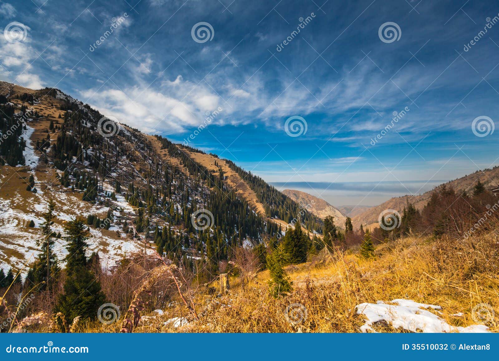 Nature Landscape Mountains Central Asia Stock Photo - Image of european ...