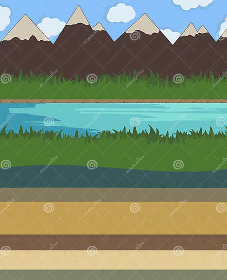 Nature Layer Vector Illustration Stock Vector - Illustration of ...