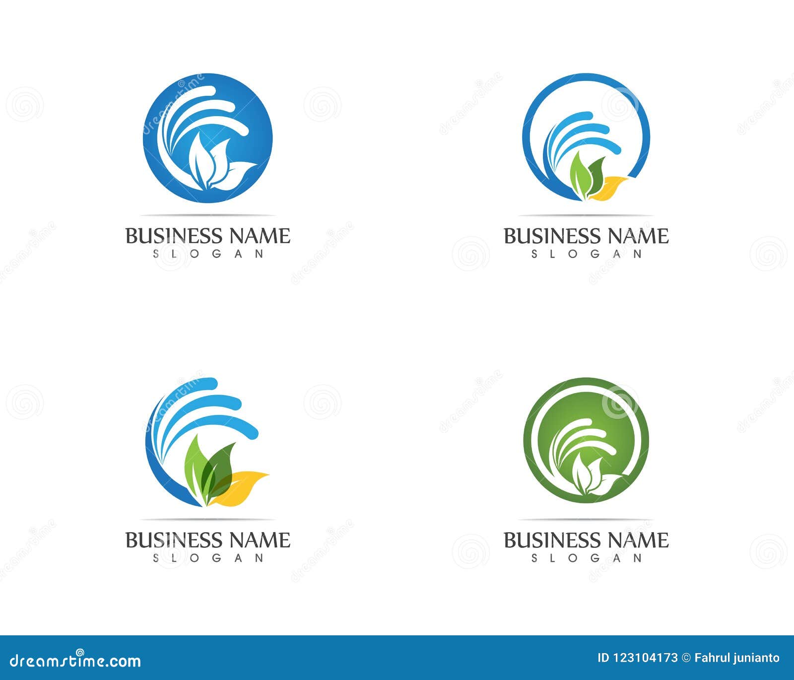 Nature Leaf Logo Design Concept Stock Vector - Illustration of natural ...